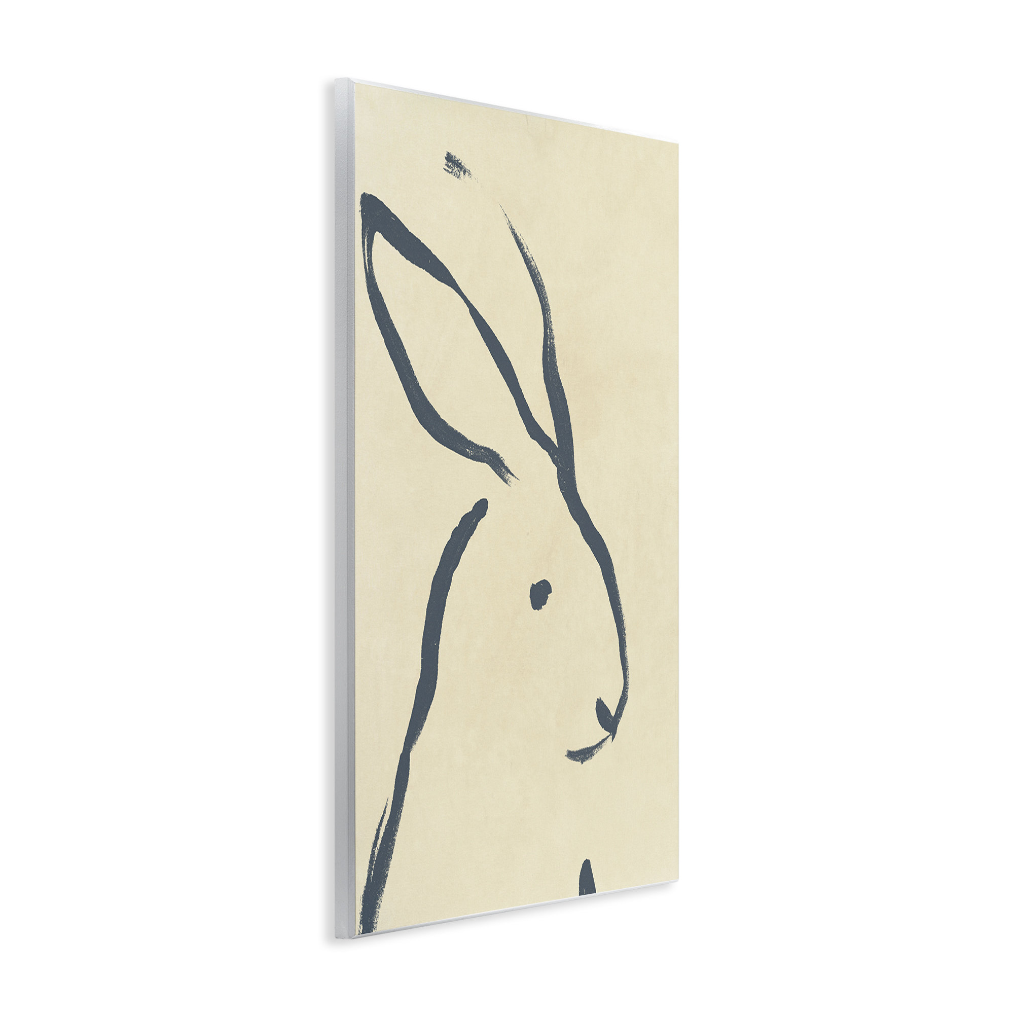 Ebern Designs Minimal Rabbit Doodle Wall Plaque Art by June Erica Vess ...