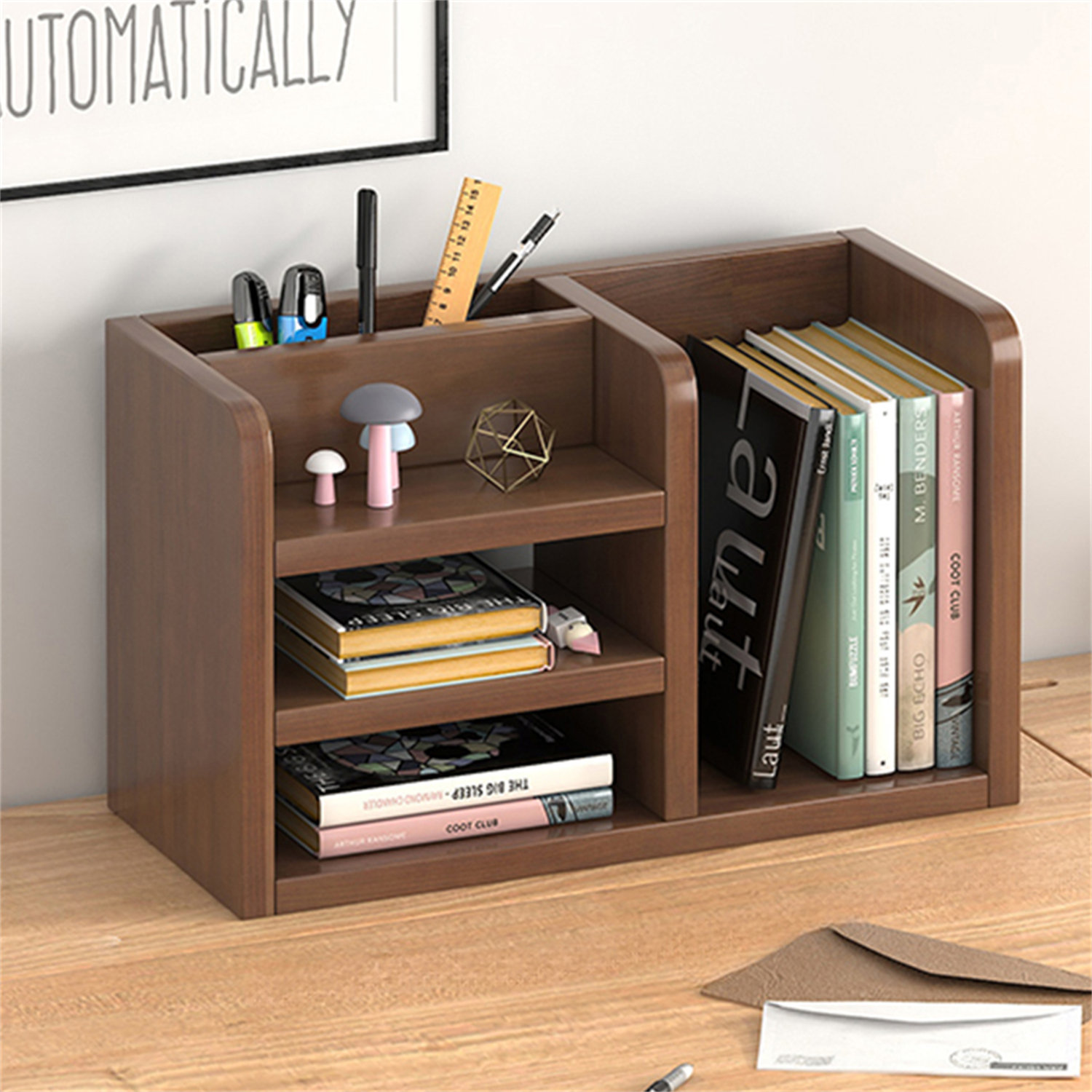 Latitude Run® Jocelynn Manufactured Wood Desk Organizer | Wayfair
