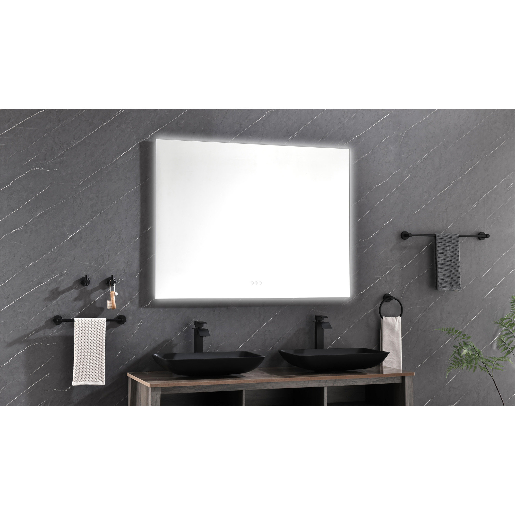 Latitude Run® Advanced LED Bathroom Mirror With Multiple Practical ...