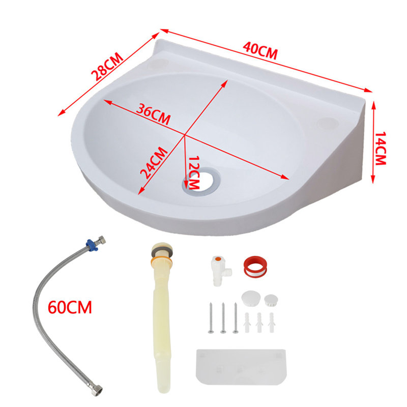 Bruce&Shark 15.75" Plastic Wall Outdoor Sink & Reviews | Wayfair
