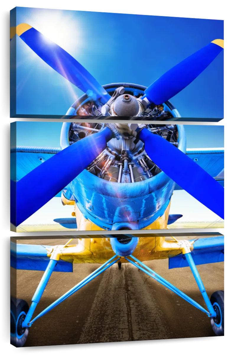 Elephant Stock Blue Propeller Plane | Wayfair