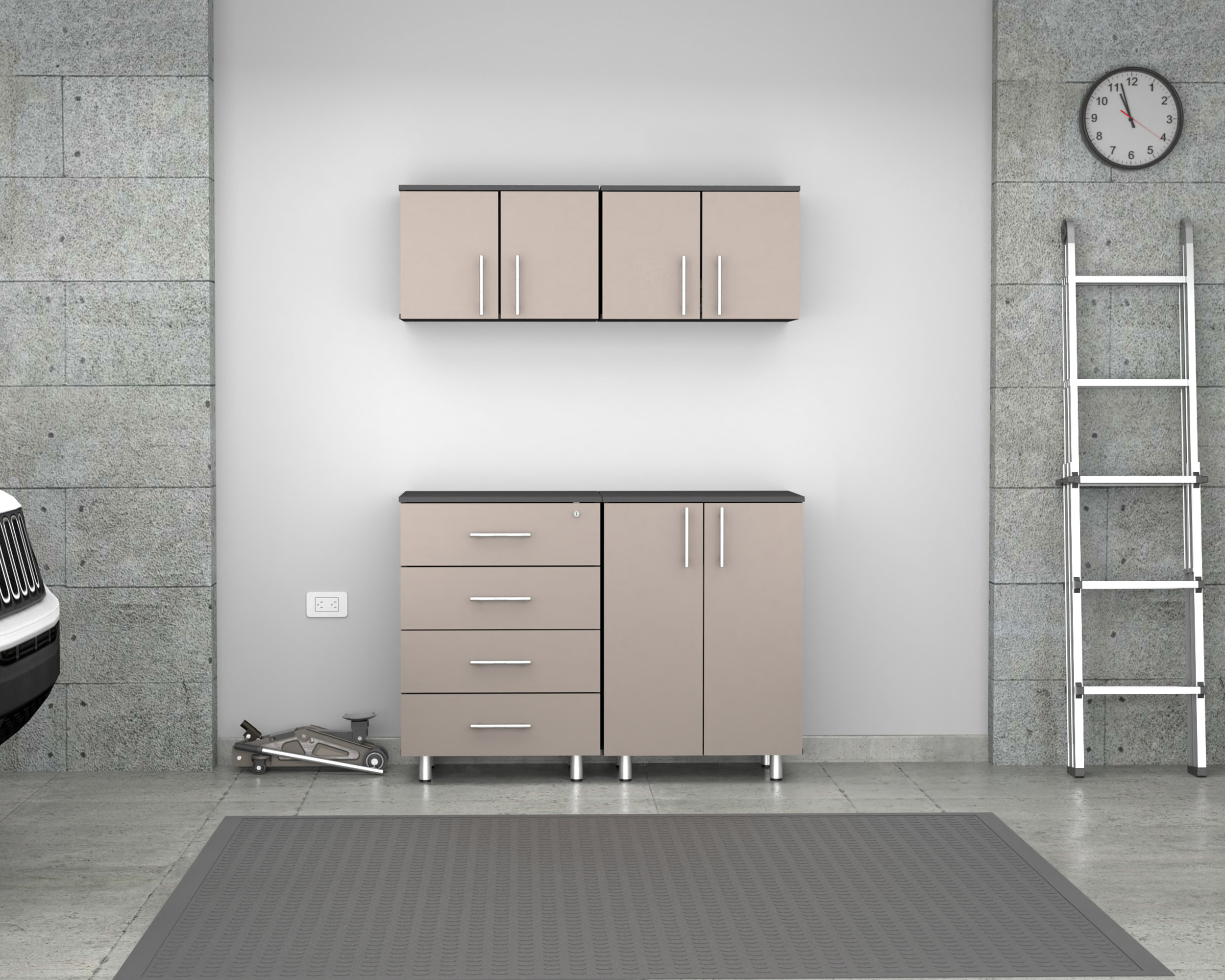 George Oliver Kaiyon 4 Piece Manufactured Wood Storage System | Wayfair