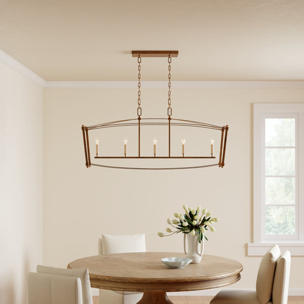 Birch Lane™ Olive 5-Light Linear Pendant & Reviews | Wayfair