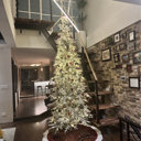 The Holiday Aisle® Johvan Deluxe Pre-Lit Slender Flocked Realistic Fir ...