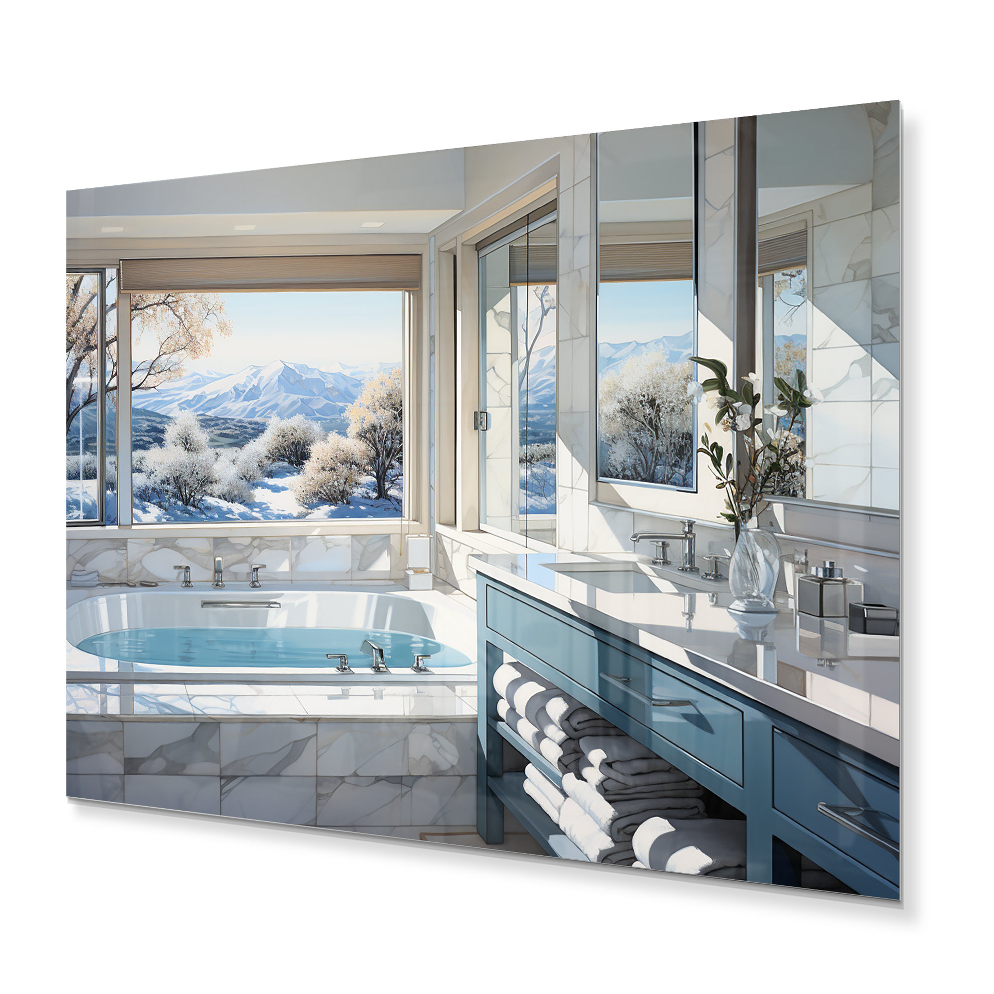 Latitude Run® Bathroom Crisp And Modern - Bath & Laundry Metal Wall ...
