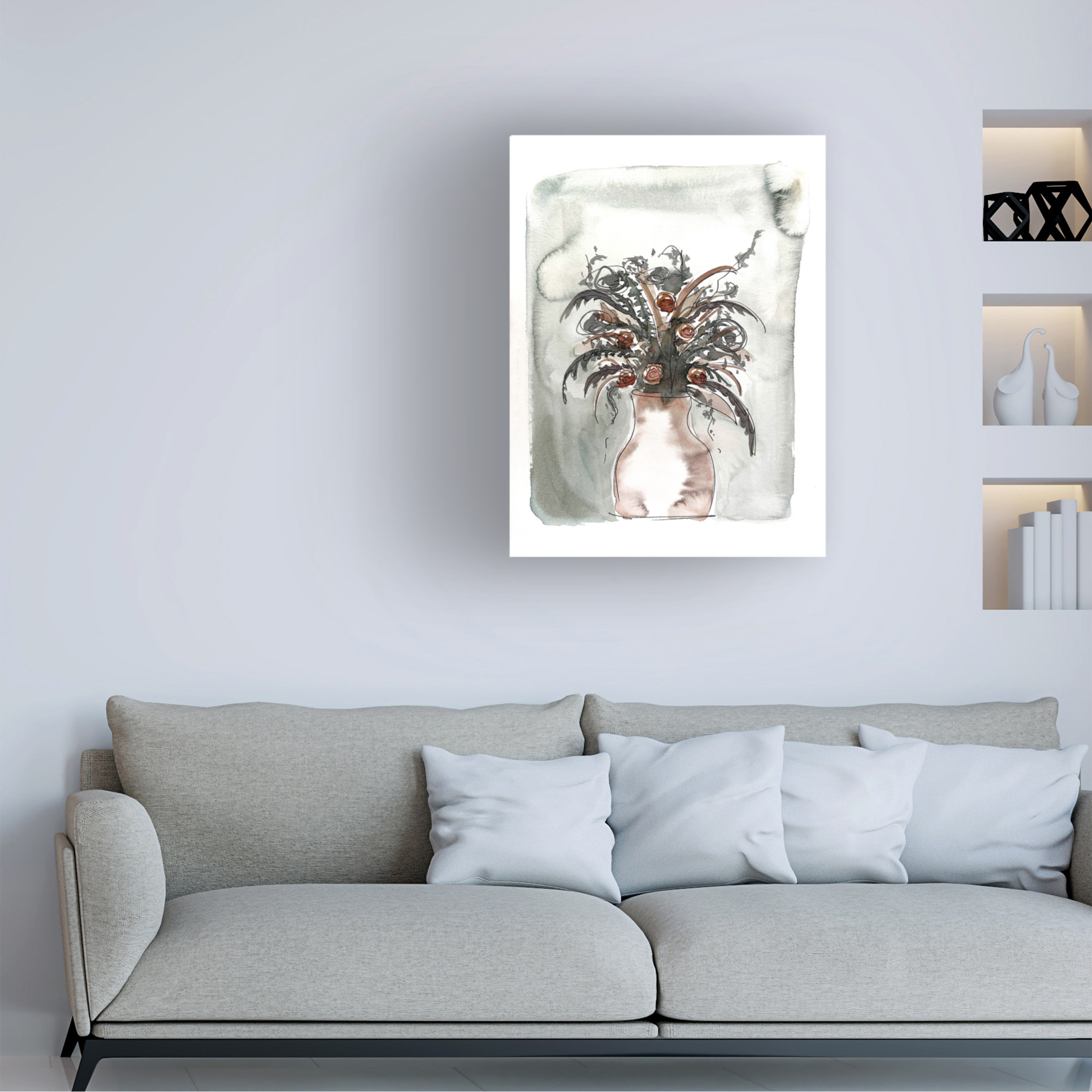 Ebern Designs Nicky Levi Dried Flower Bouquet 10 Canvas Art - Wayfair ...