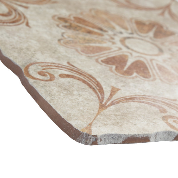 Merola Tile Costa 7.75" x 7.75" Ceramic Patterned Wall & Floor Tile ...