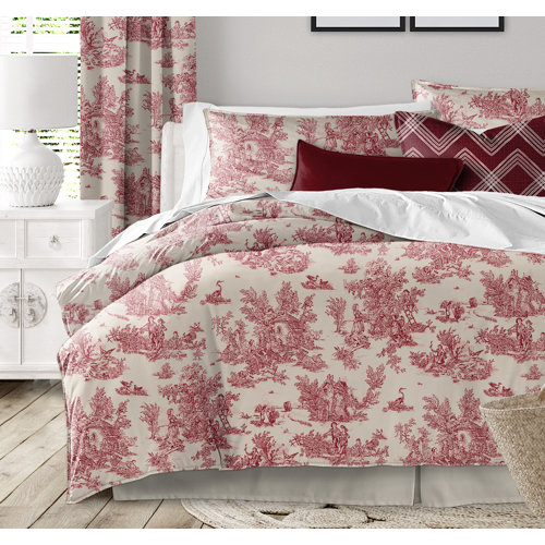 The Tailor's Bed Toile De Jouy Cotton Toile Comforter Set & Reviews ...