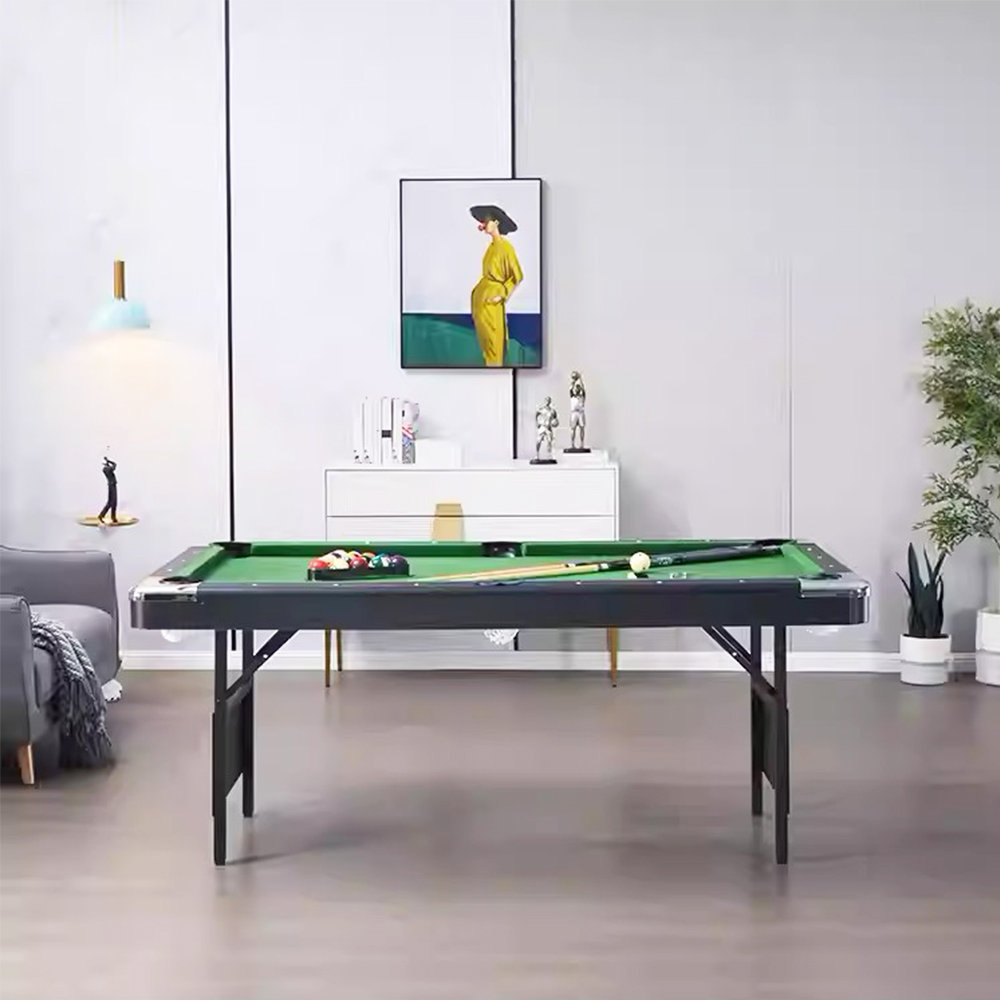 iYofe 65.7"L Portable Pool Table for Families with Easy Folding for ...