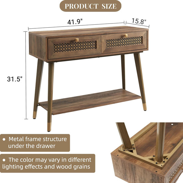 Corrigan Studio® Mid Century Modern Narrow Console Table | Wayfair