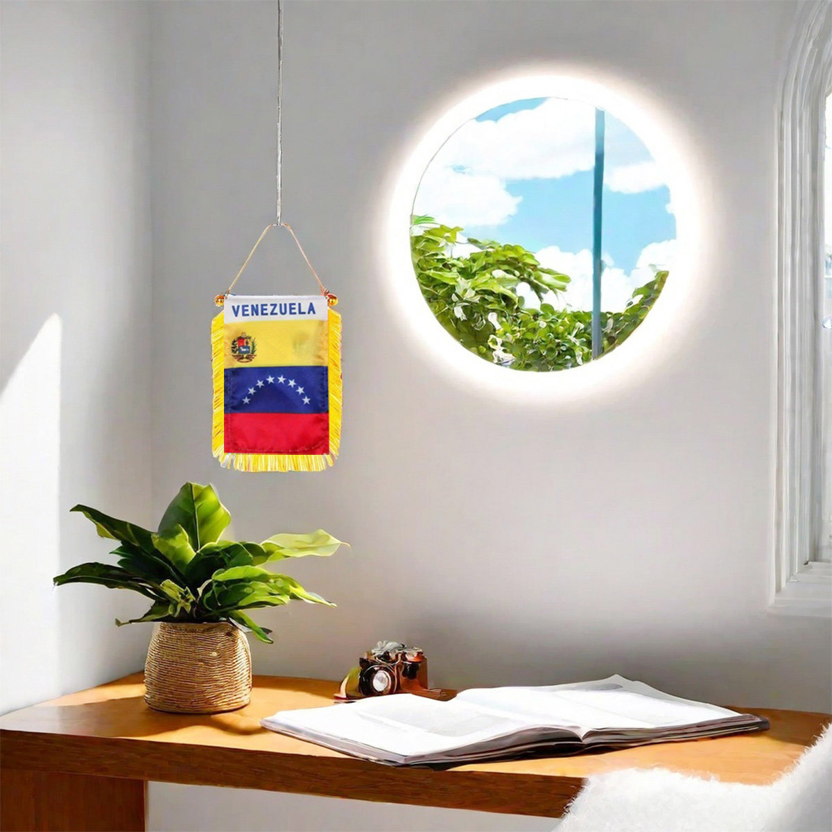 Hokku Designs 10pcs Double Side Mini Flag Venezuela Window Hanging Flag ...
