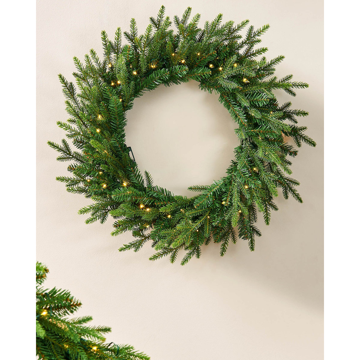 Ophelia & Co. Pre-Lit Multi-Function Douglas Fir Christmas Wreath, 60 ...