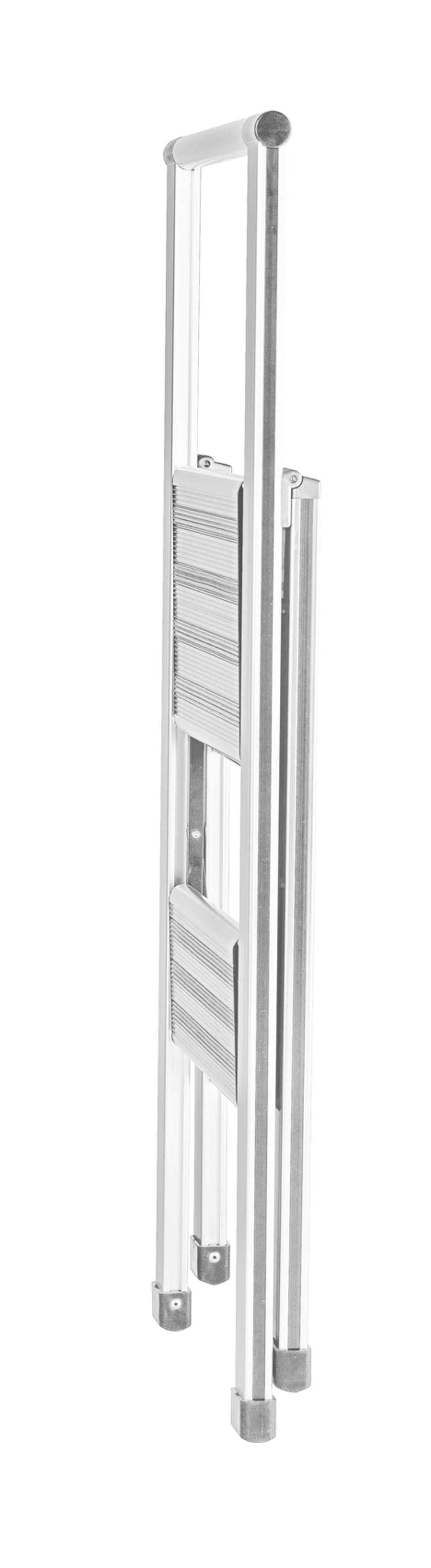 Wenko 2 - Step Aluminium Lightweight Folding Small Step Ladder ...