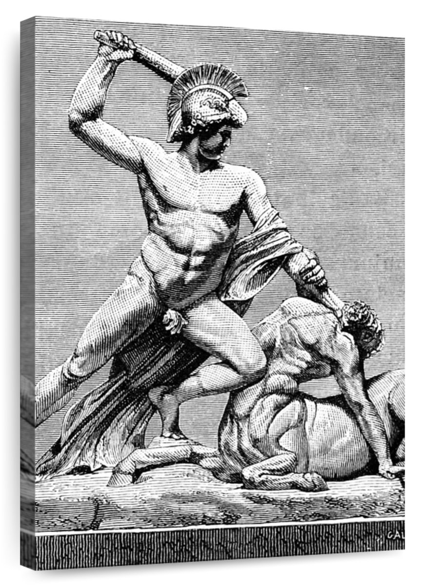 Elephant Stock Theseus Killing The Minotaur - Wayfair Canada