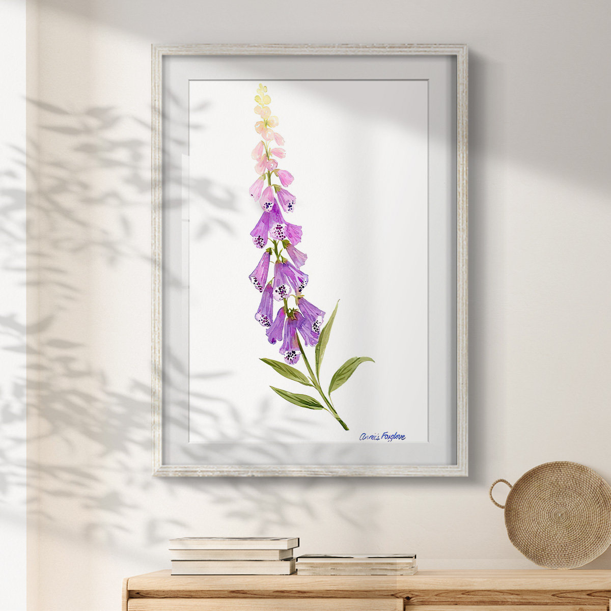 Lark Manor™ Annie's Foxglove II -Framed Print | Wayfair