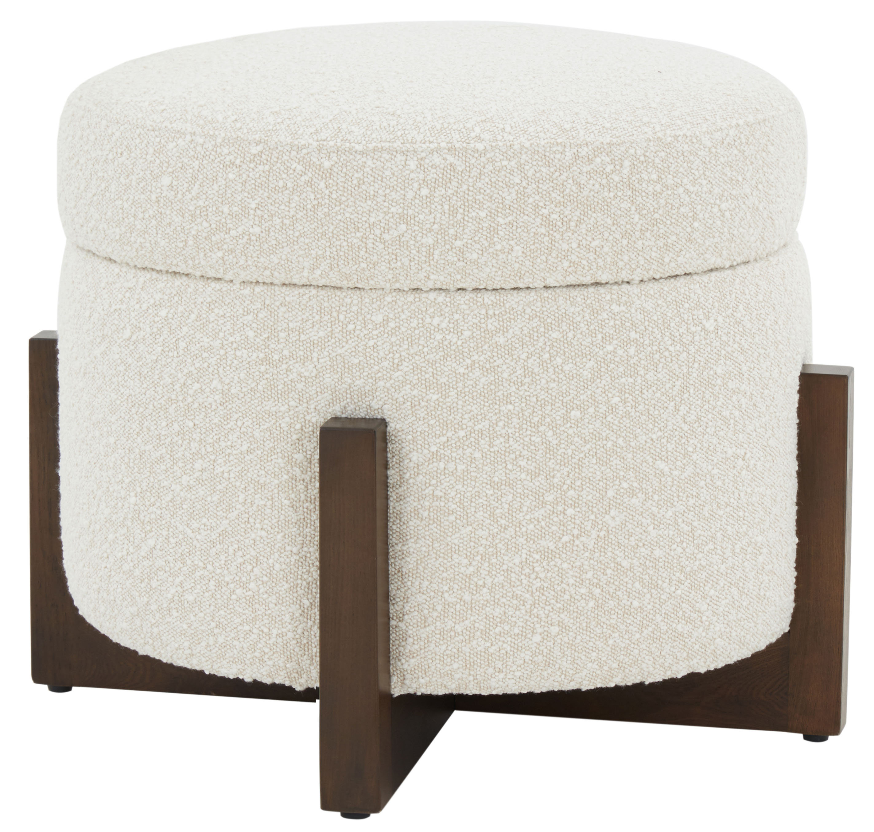 Latitude Run® Danylyn Boucle Storage Ottoman | Wayfair