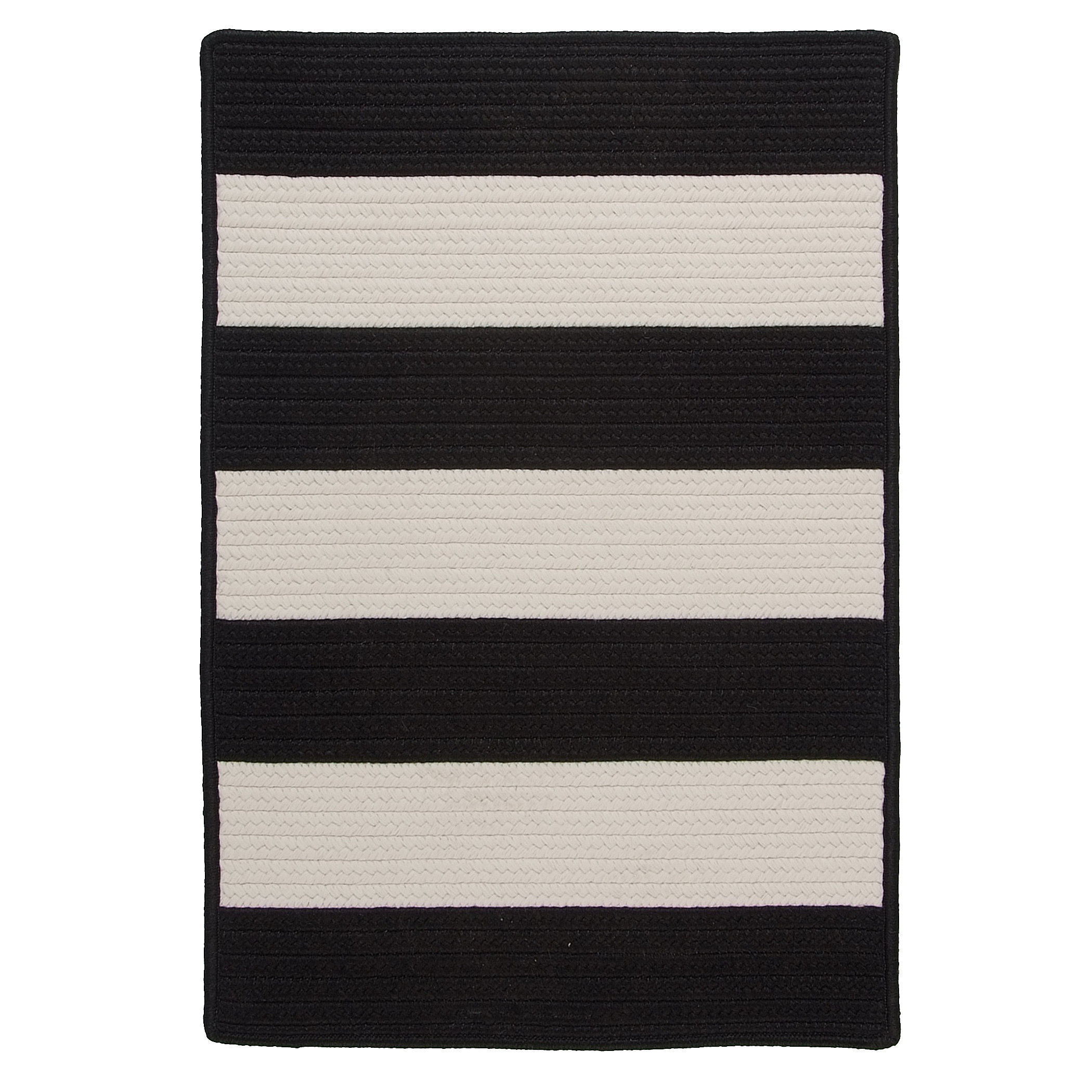 Longshore Tides Adele Braided Black Rug | Wayfair