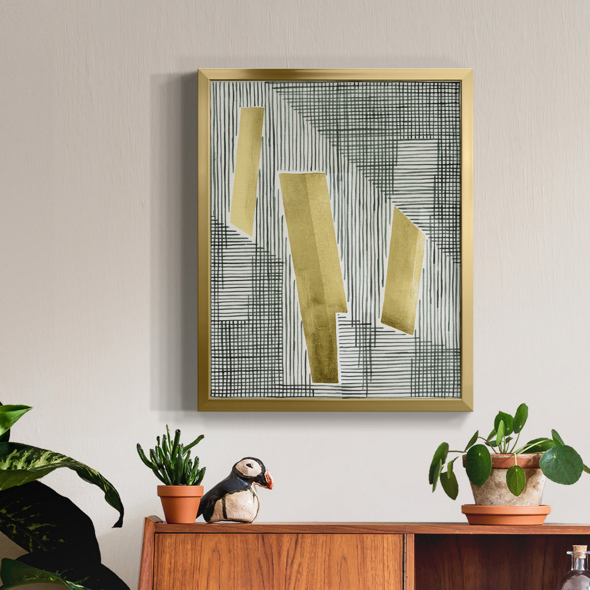 Everly Quinn Shadow Screen II- Premium Framed Canvas - Ready To Hang ...