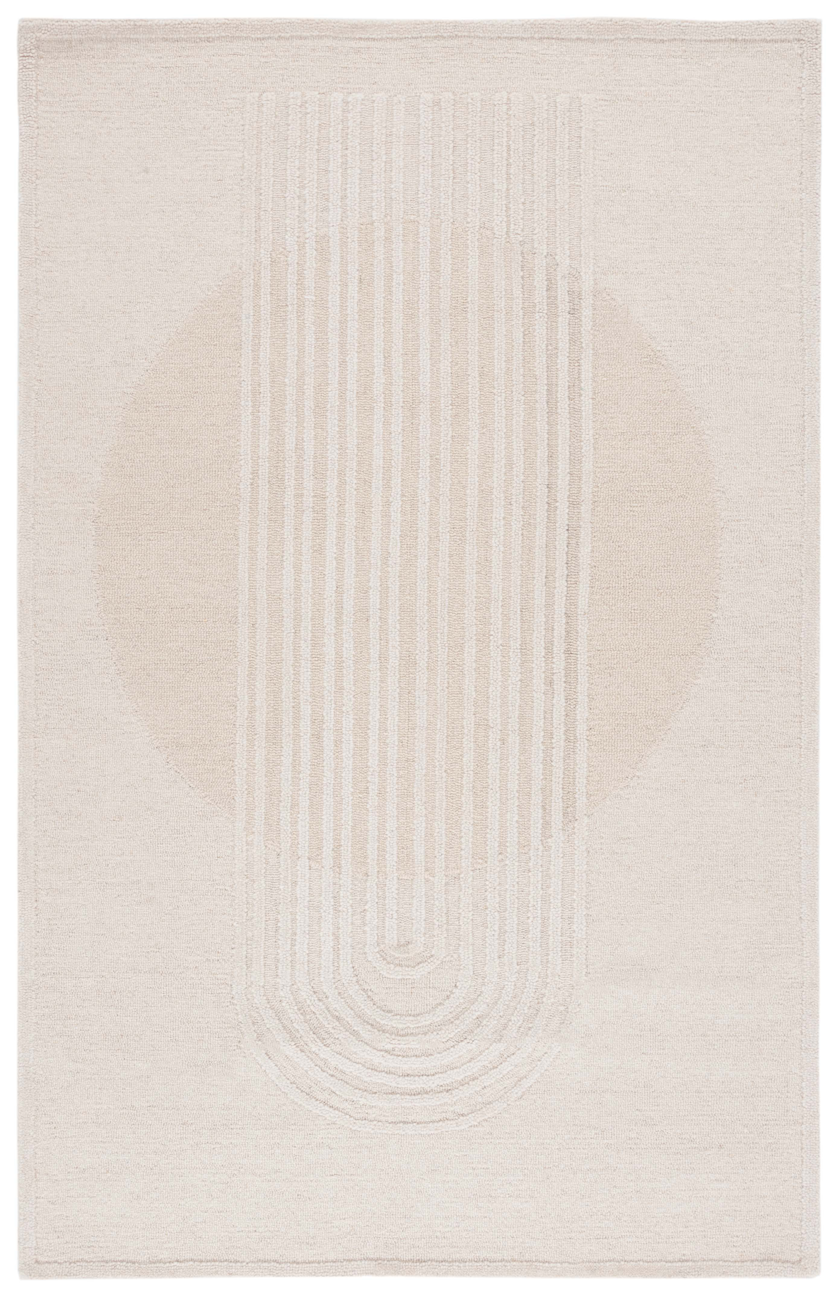 Ebern Designs Harrisville Rodeo Drive Hand Tufted Wool/Cotton Abstract ...