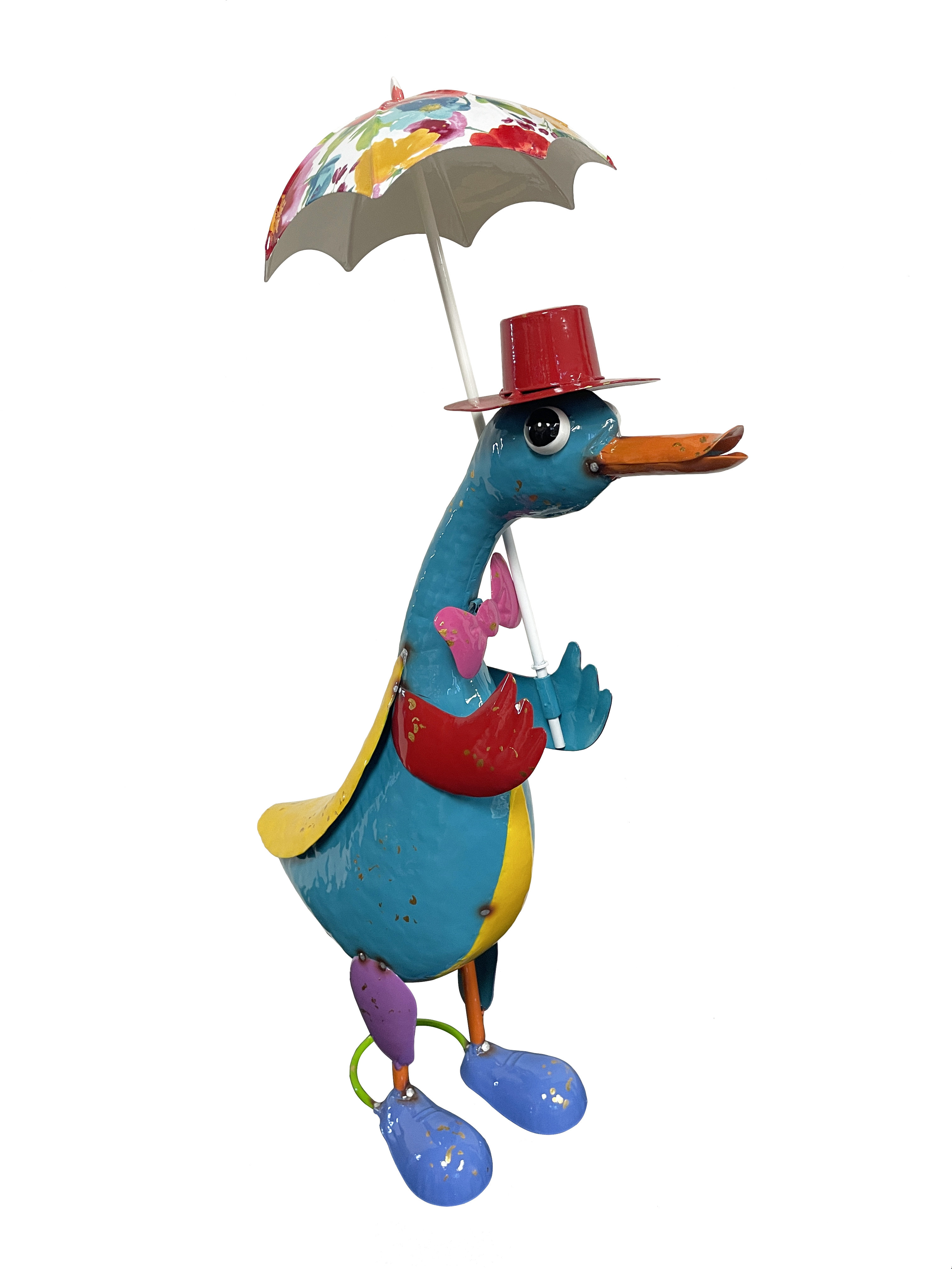 Dakota Fields Desheena Duck Animals Metal Garden Statue - Wayfair Canada