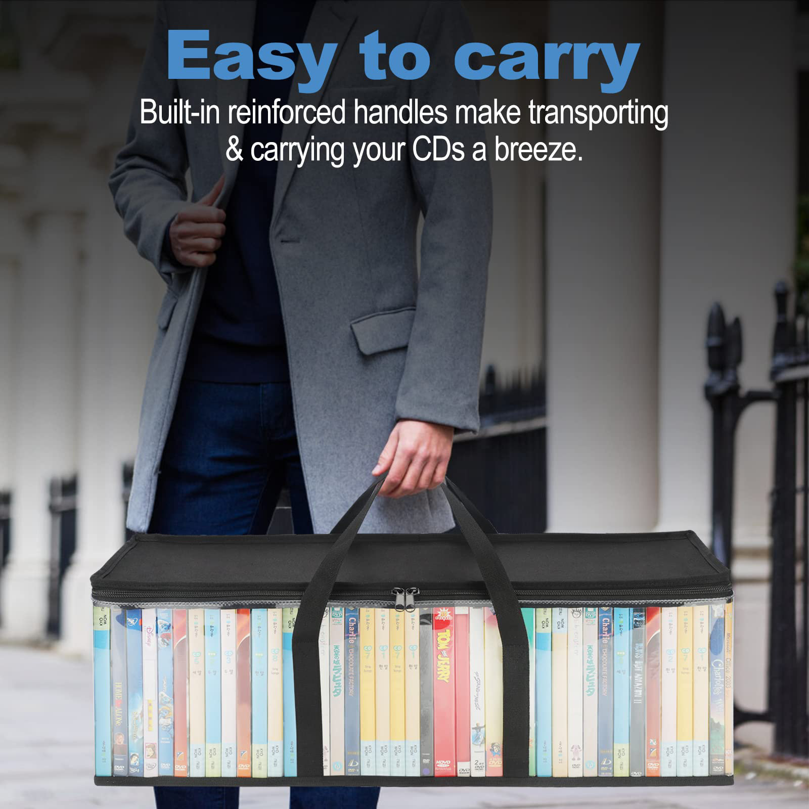 Rebrilliant DVD Storage Bags (Set Of 6) Clear PVC Media Holder Case ...