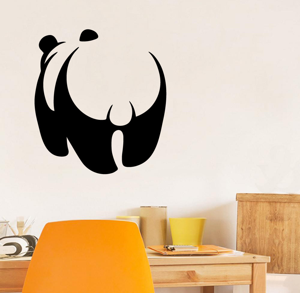 Indigo Safari Giant Panda Fur Ball Kid Wall Decal | Wayfair
