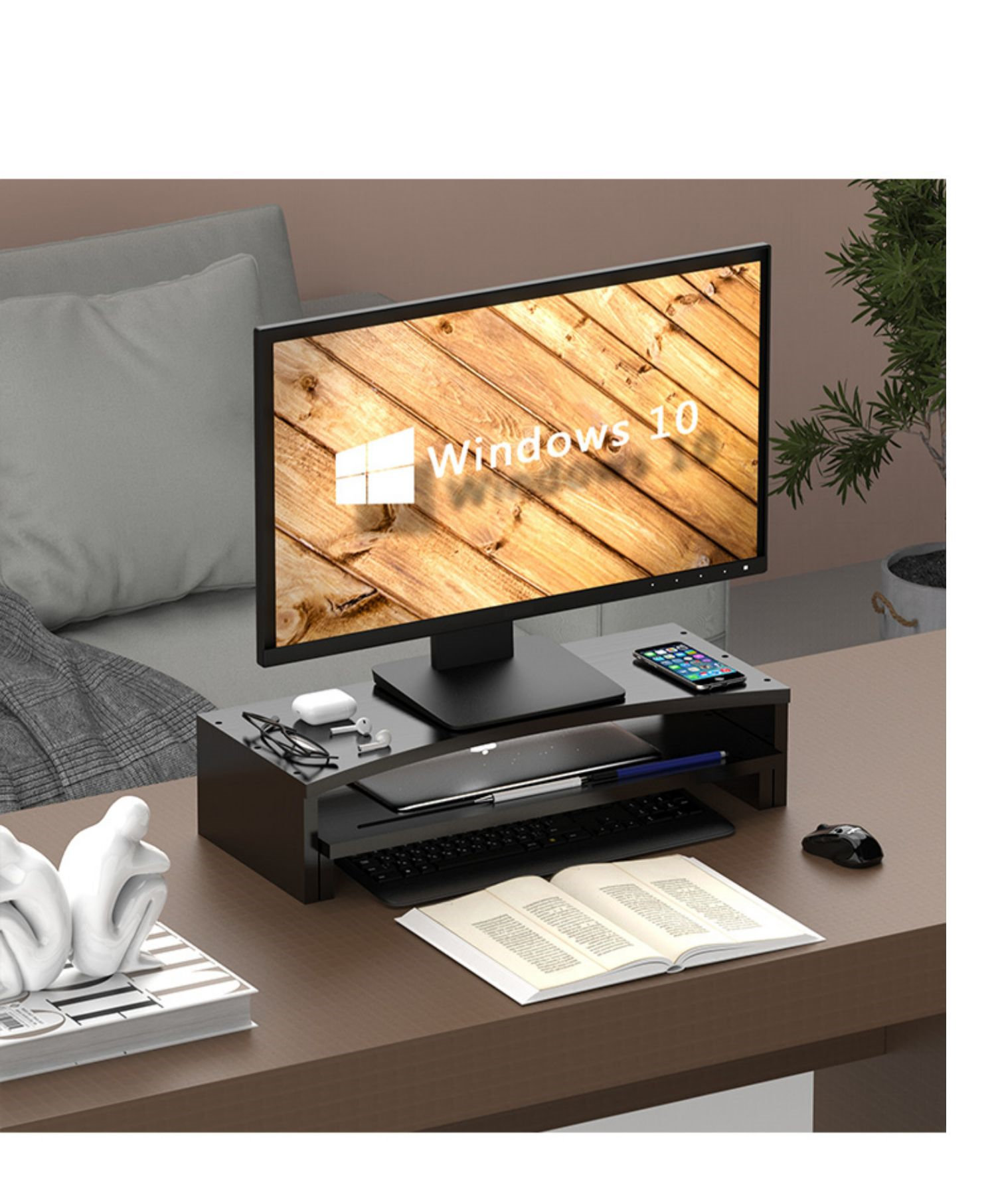 Hokku Designs Rozbeh Manufactured Wood Monitor Stand | Wayfair