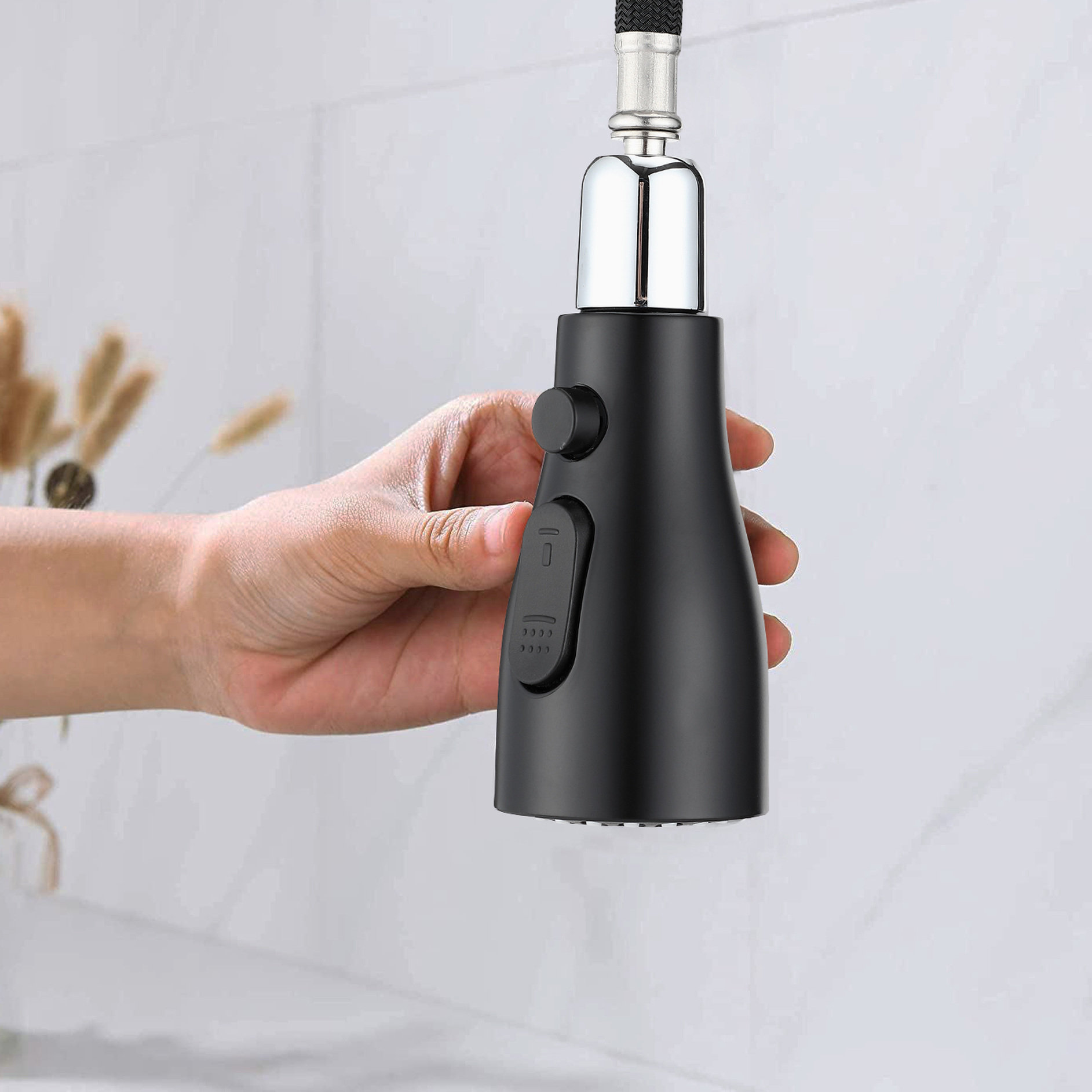 17 Stories Matte Black Kitchen Faucet With Pull Down Feature And ...