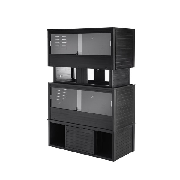 New Age Pet Ecoflex Two Large Reptile Enclosures With Matching Stacker ...