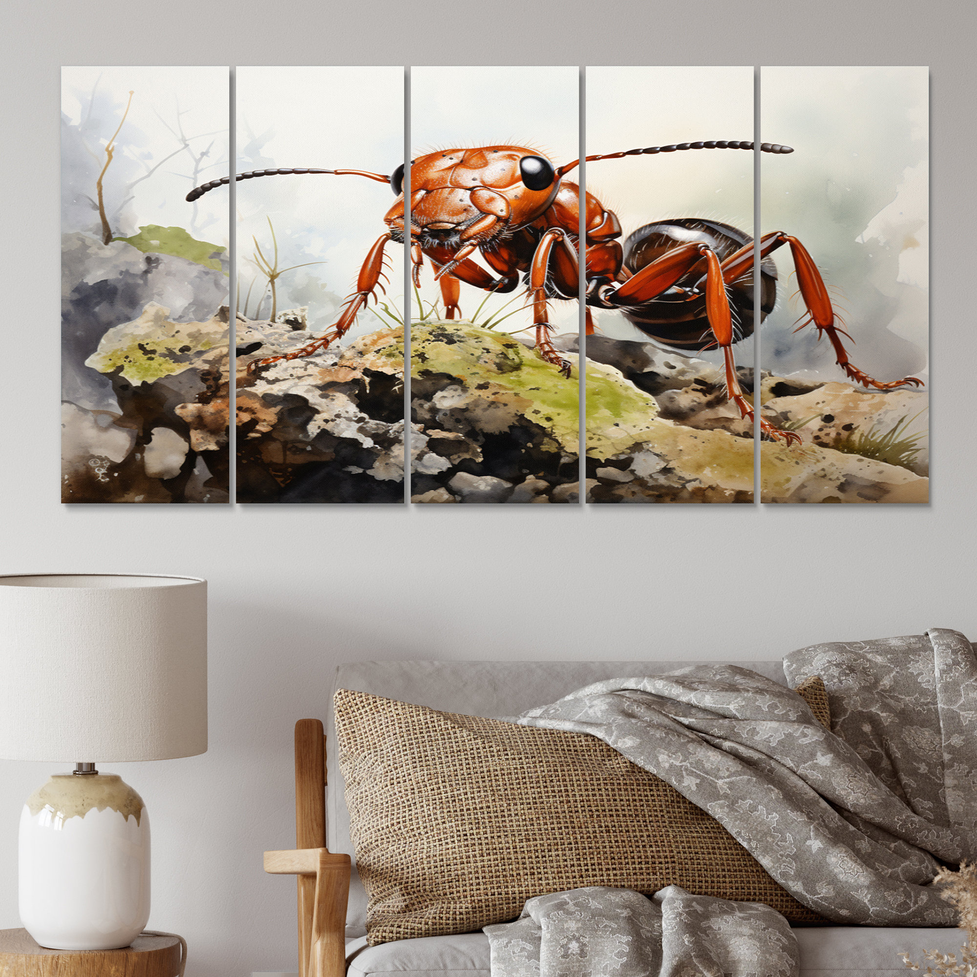 Winston Porter Ant Industrious III - Animals Metal Wall Art Prints Set ...