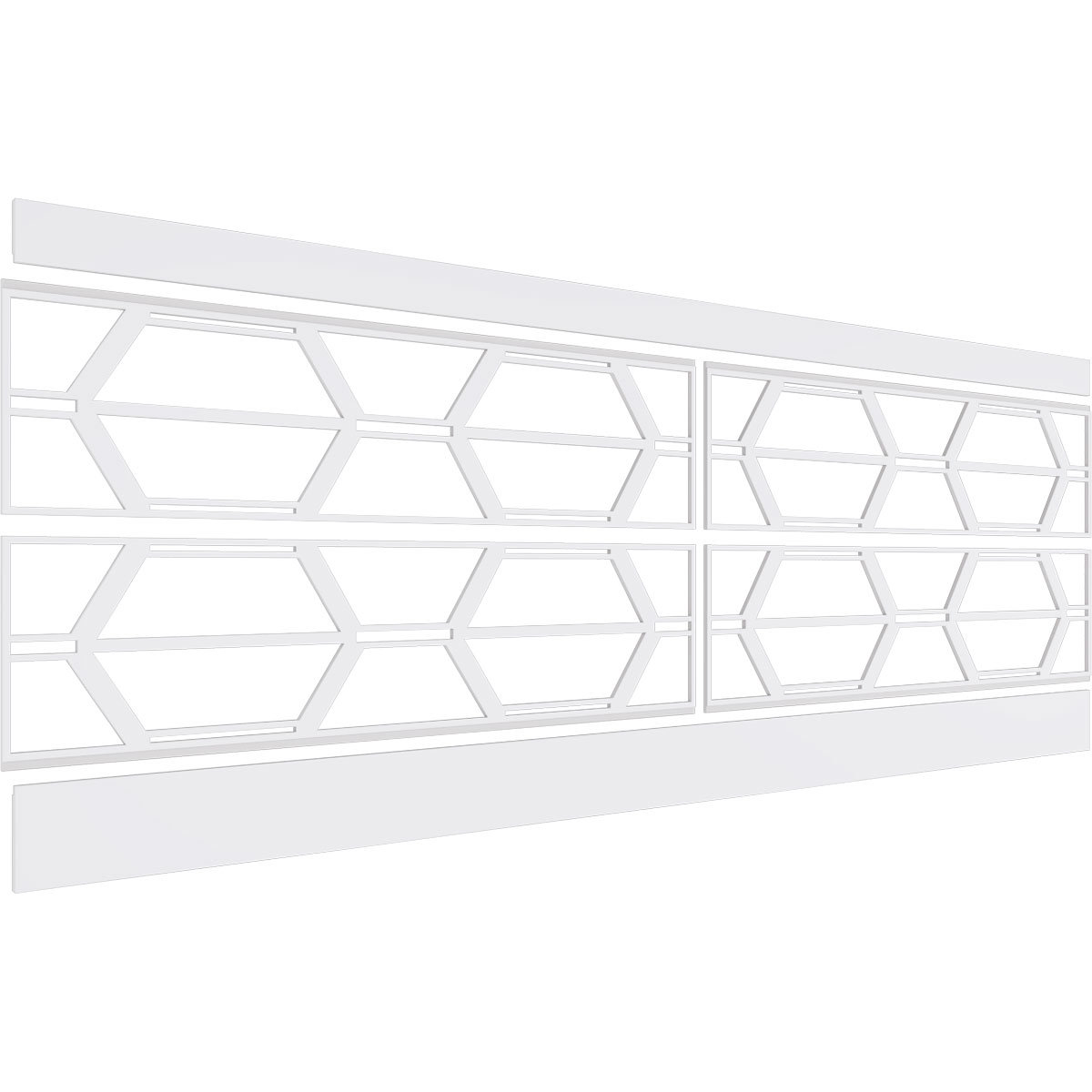 Ekena Millwork Greeley PVC Wainscot Paneling Kit | Wayfair