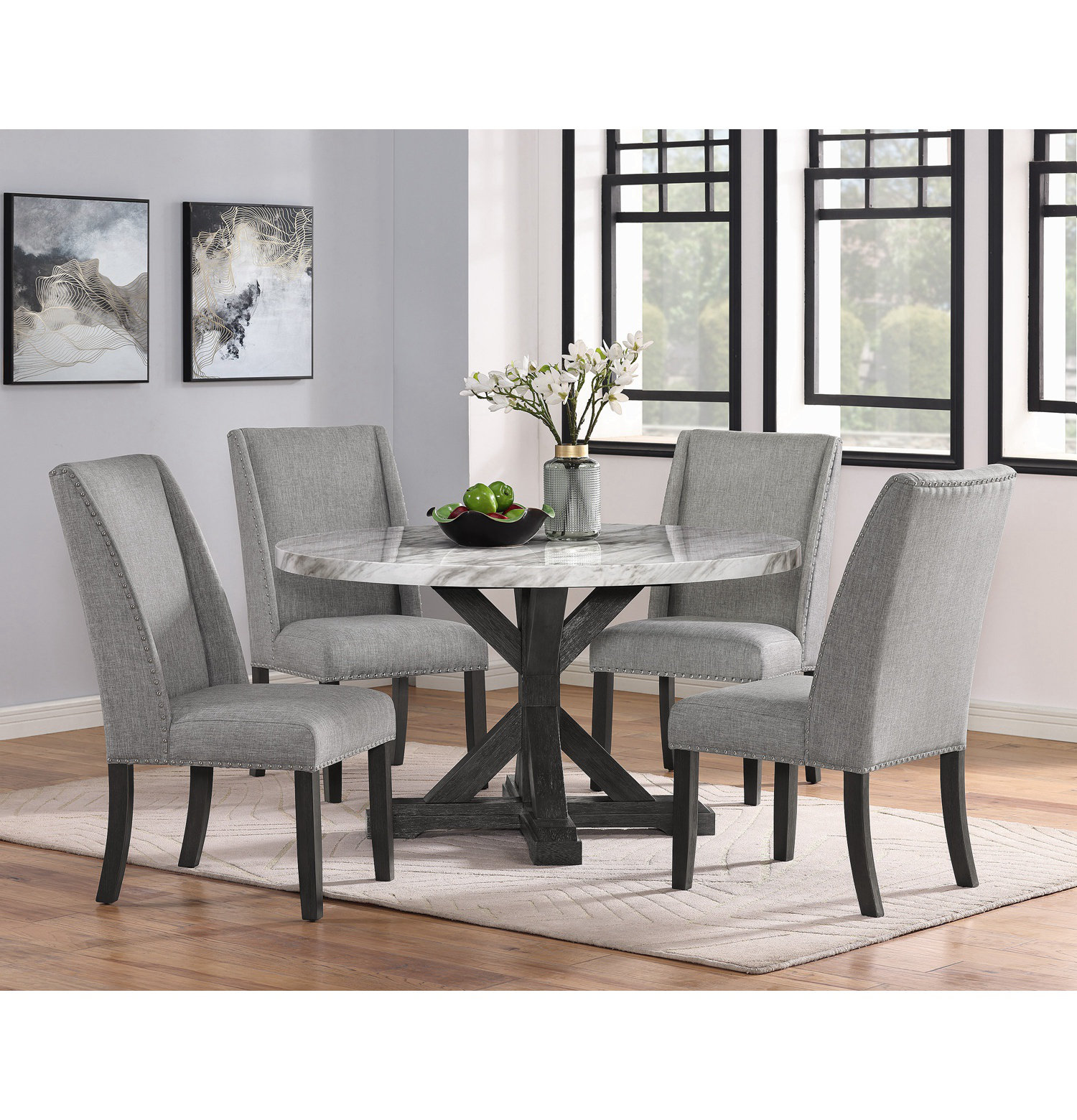 Wildon Home® Niamora Round 54.09'' Dining Set | Wayfair
