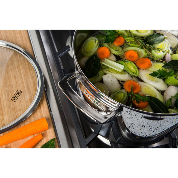 Viking Contemporary 3-Ply Stainless Steel 13pc Cookware Bundle | Wayfair