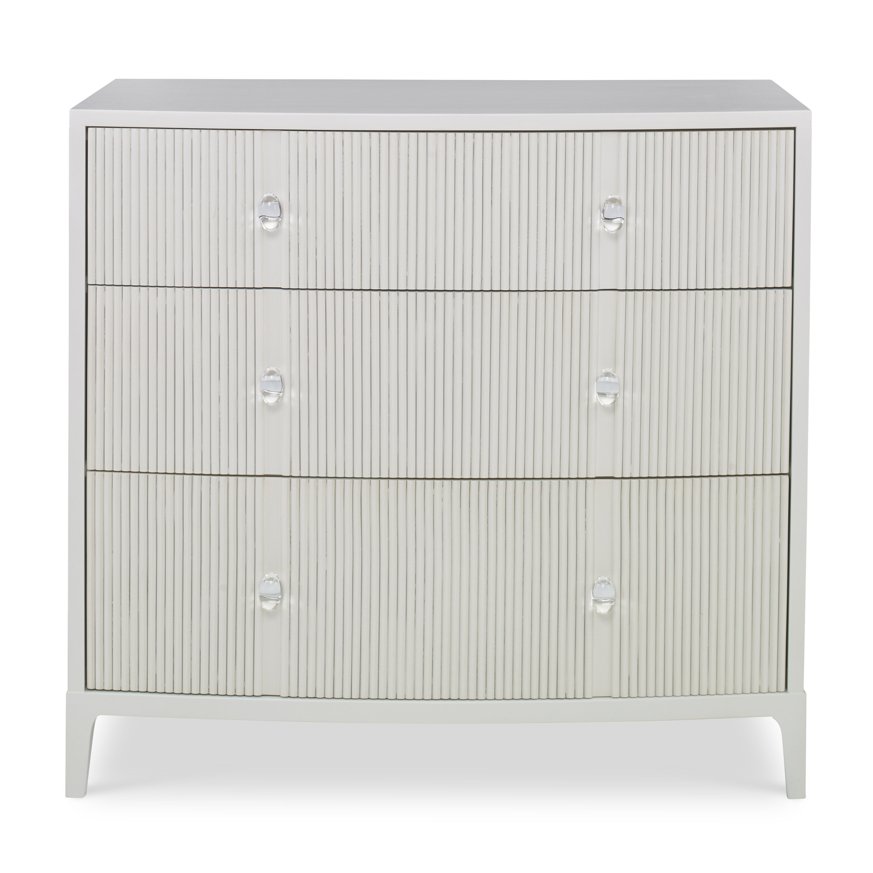 Ambella Ensley 3 - Drawer Nightstand in Linen | Perigold