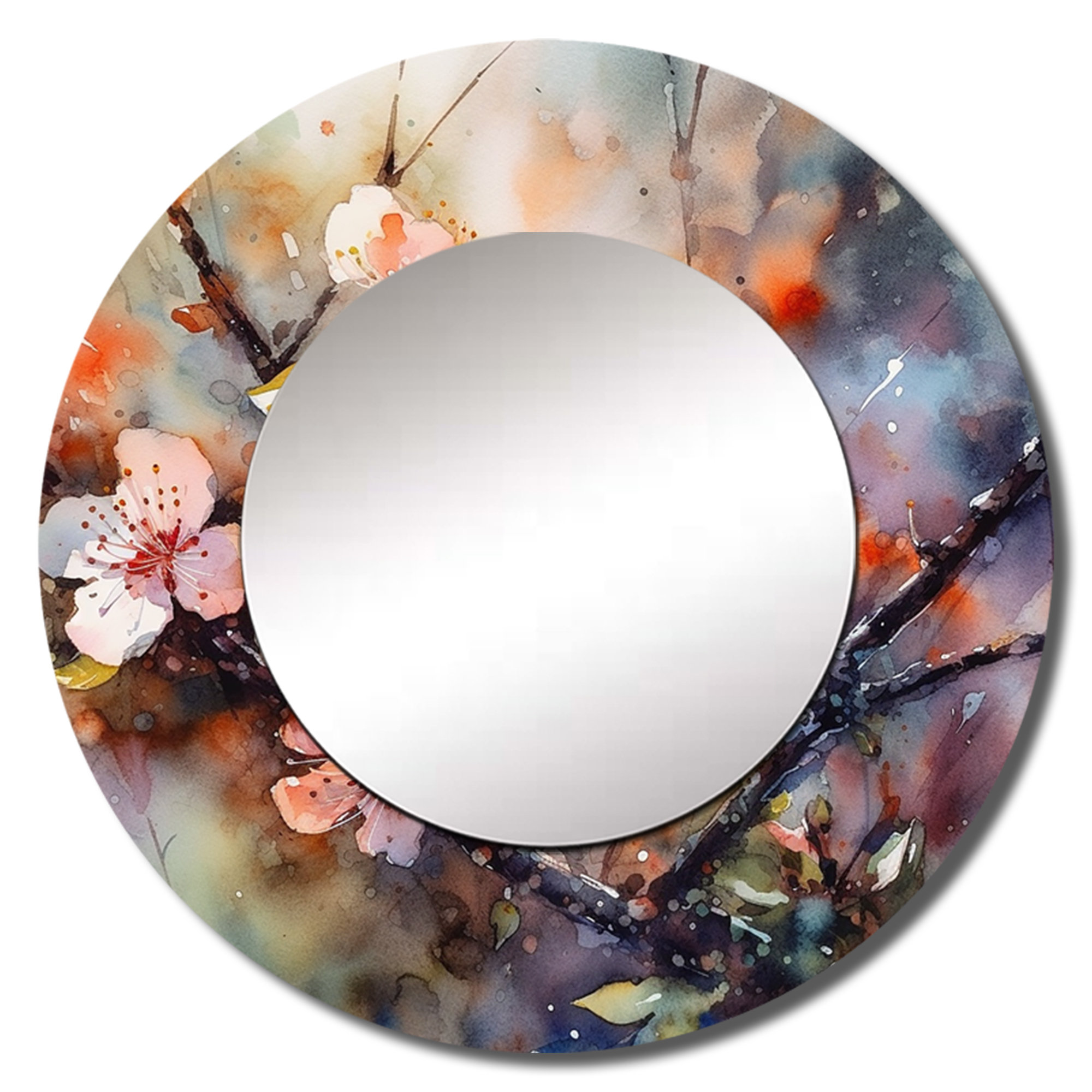 East Urban Home Pink Grey Apple Tree Melody II - Floral Apple Tree ...