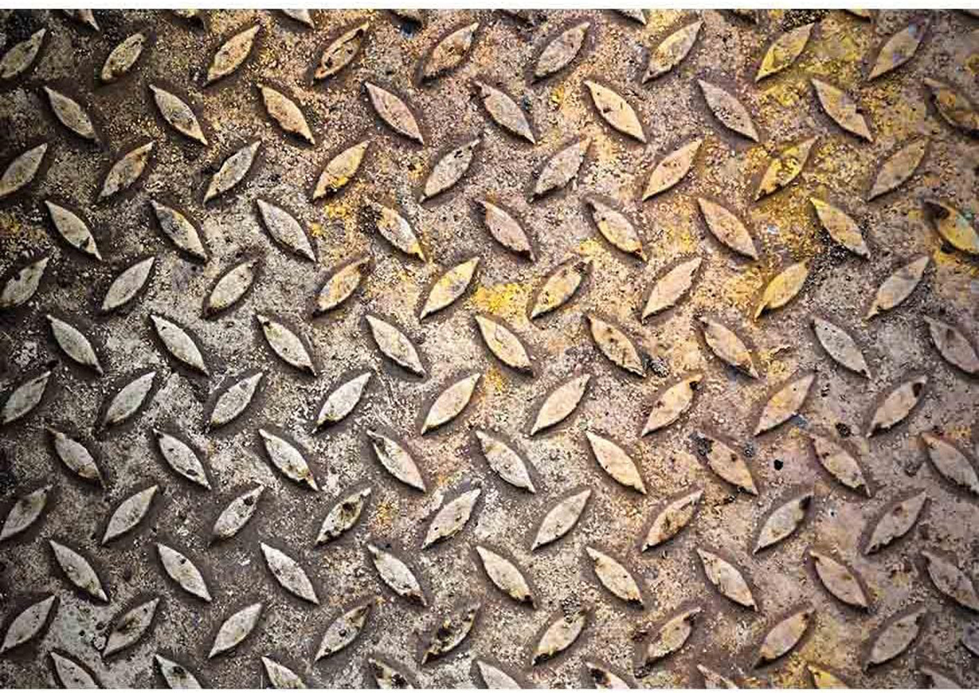 IDEA4WALL Pattern of Metal Paintable Wall Mural | Wayfair