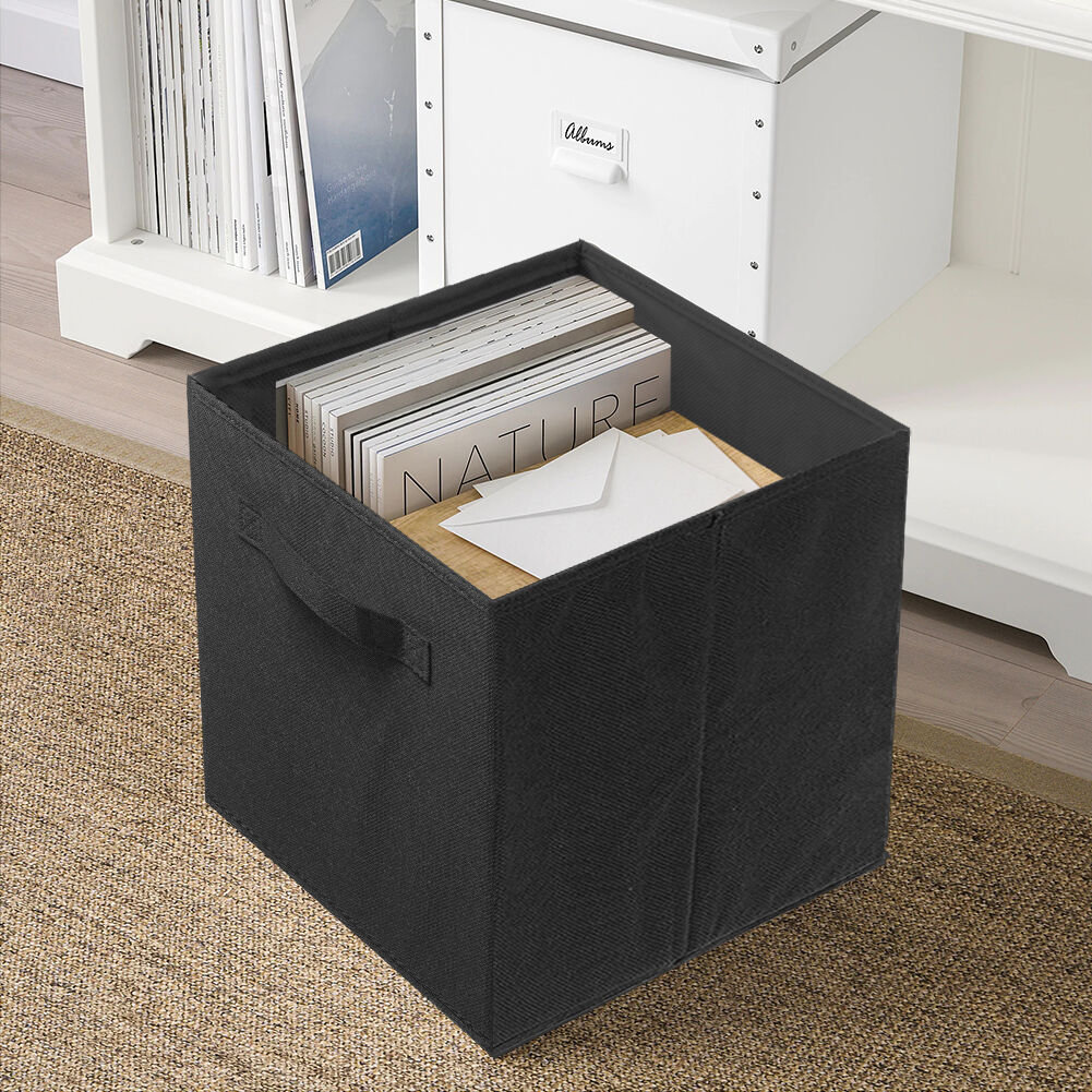 Ebern Designs 2 Pack Collapsible Fabric Cube Storage Bins | Wayfair