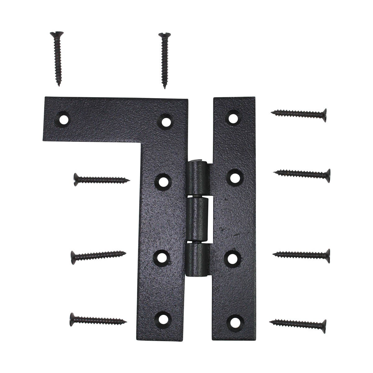 The Renovators Supply Inc. Pair Flush H-L Wrought Iron Cabinet Hinge ...