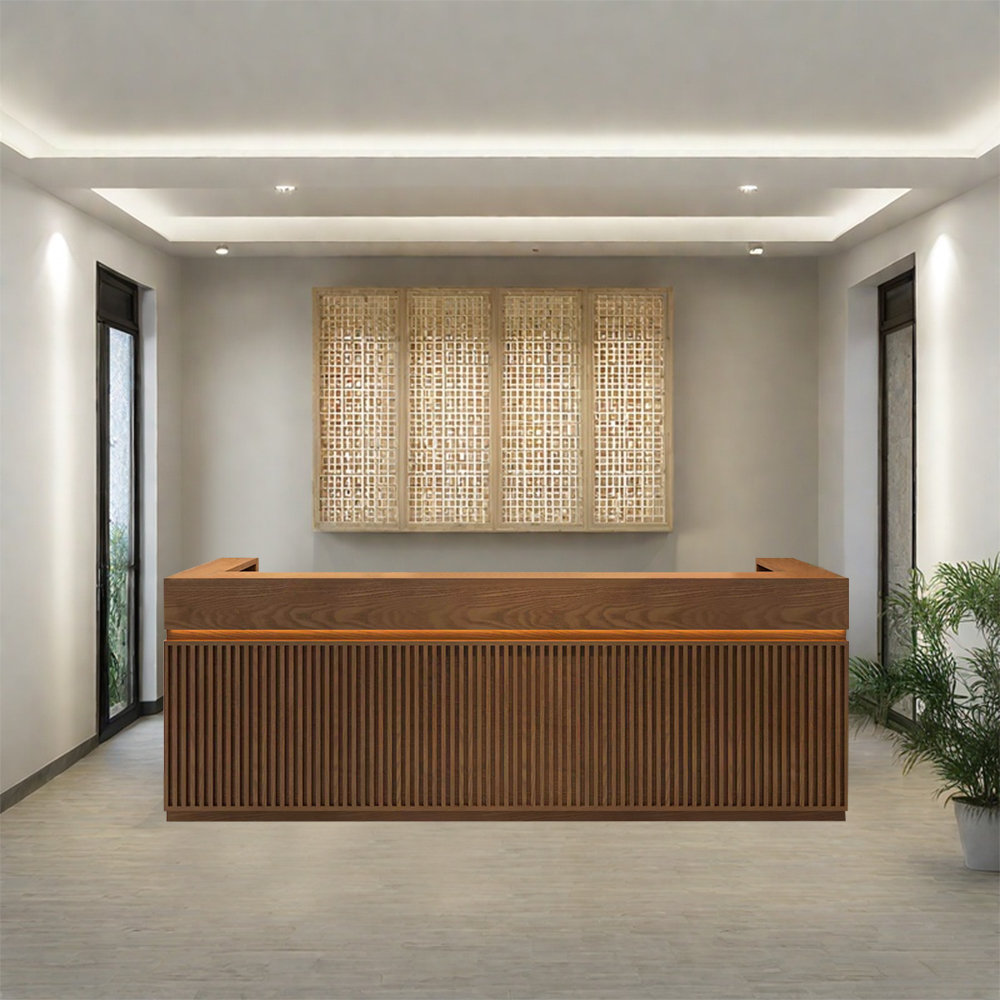 OX Art Reception Desk Rectangular Front Desk Writing Desk, Computer ...