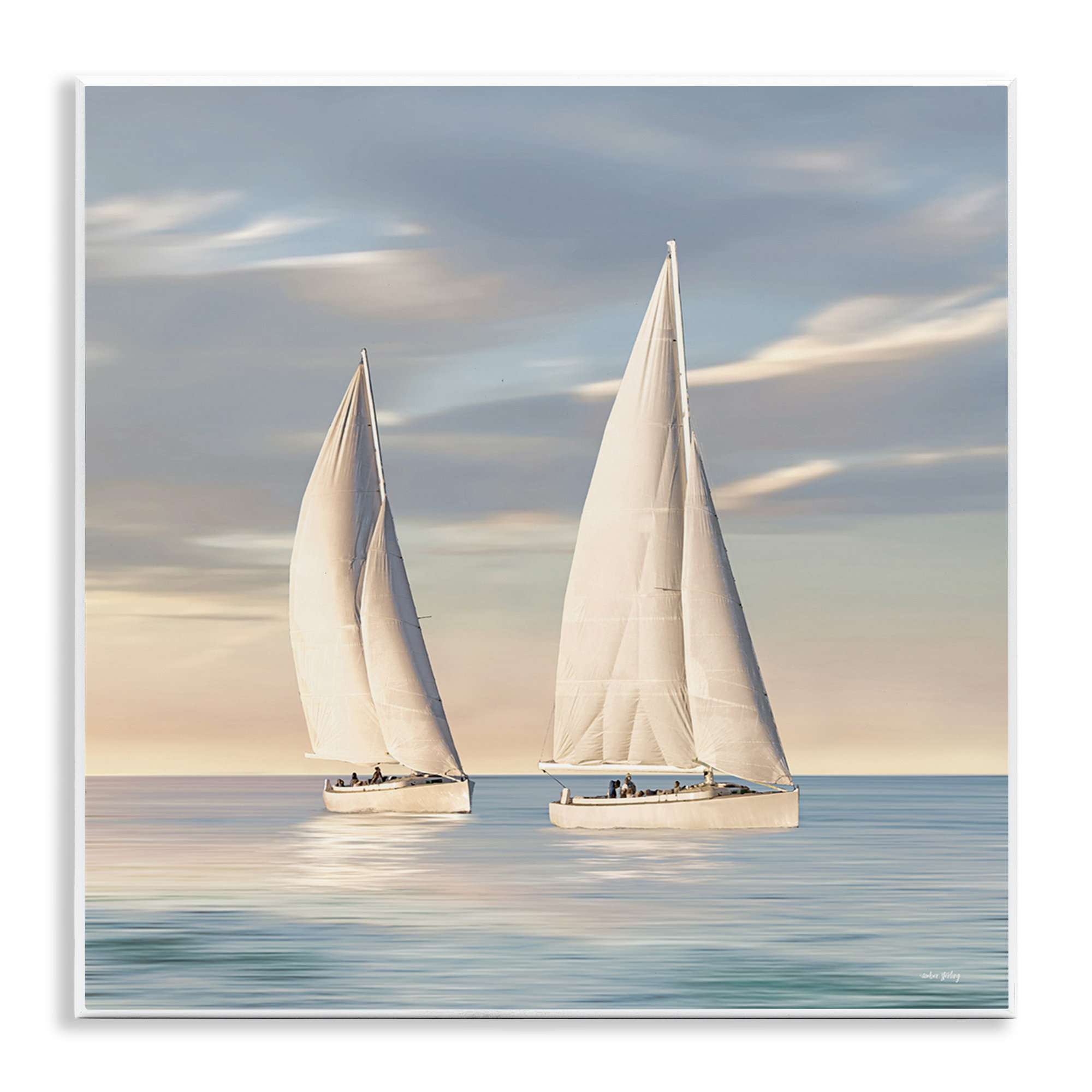 Breakwater Bay Two Mighty Sailboats Wall Plaque Art by Amber Sterling ...