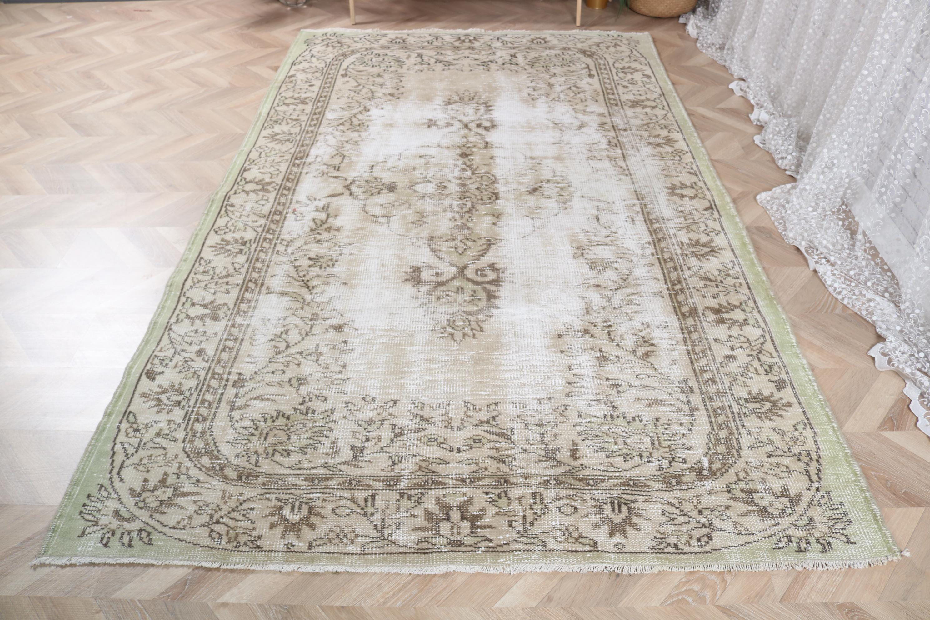 Bungalow Rose Handwoven Turkish Beige Rug Showcasing Vintage ...