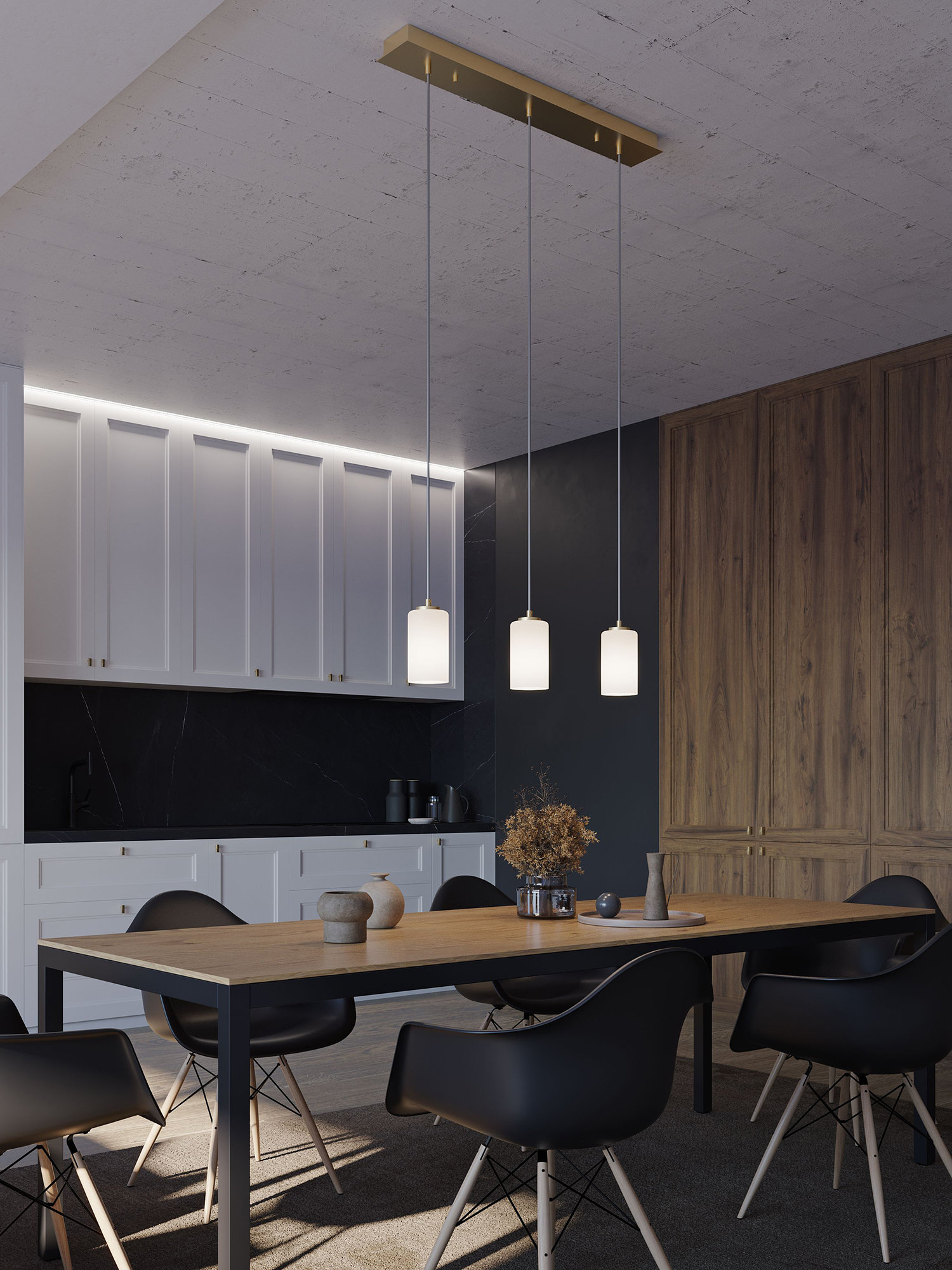 AFX Leo 3-Light Linear Pendant - 120V - 60W | Wayfair