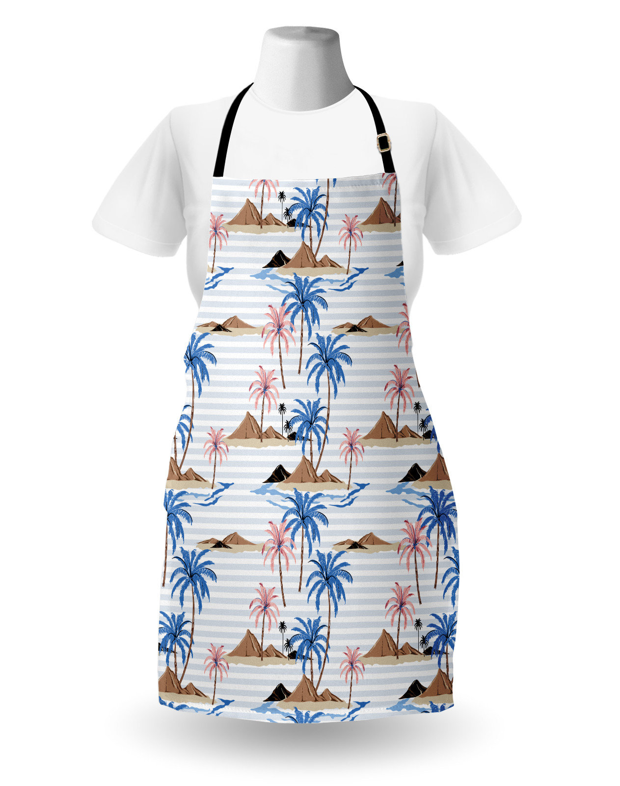 Bayou Breeze Island Apron Unisex Tropical Coast Palms Island Adult Size ...