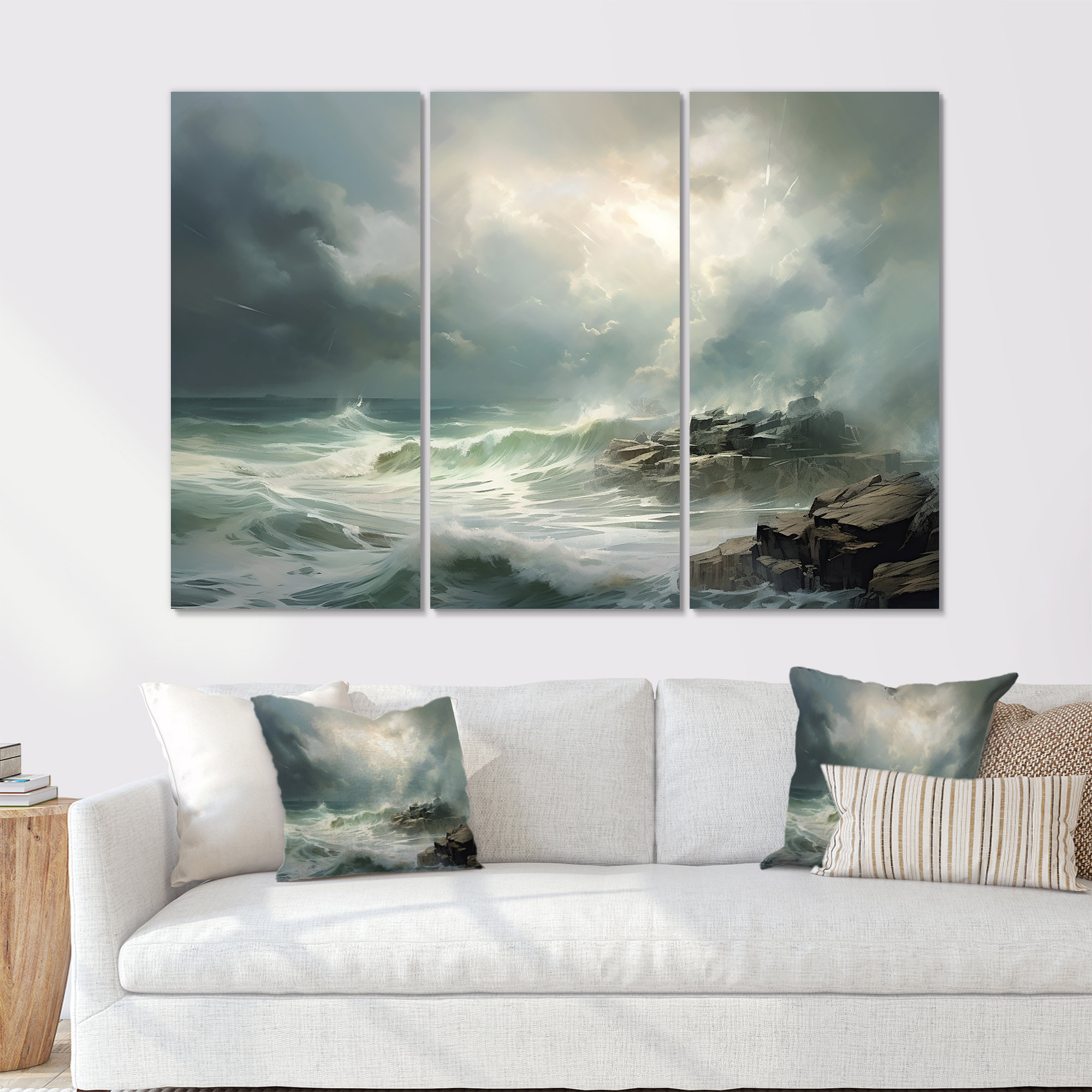 Dovecove Ocean Coastal Fury Storm - Storms Wall Art Set - Wayfair Canada