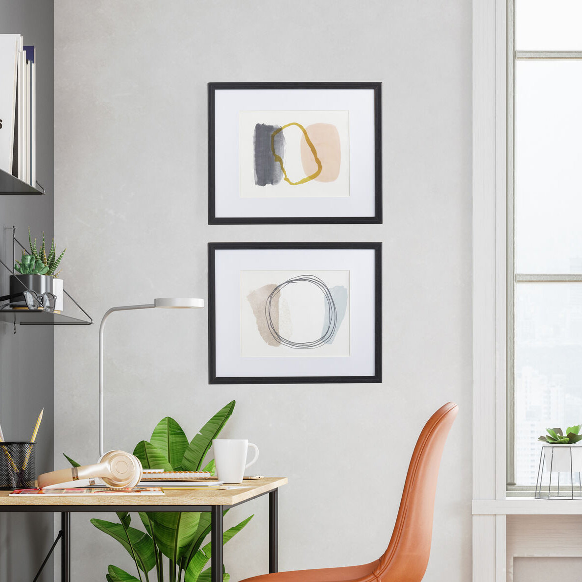 Melannco Set Of 2 16X20in Matted MDF Frames-Black - Wayfair Canada