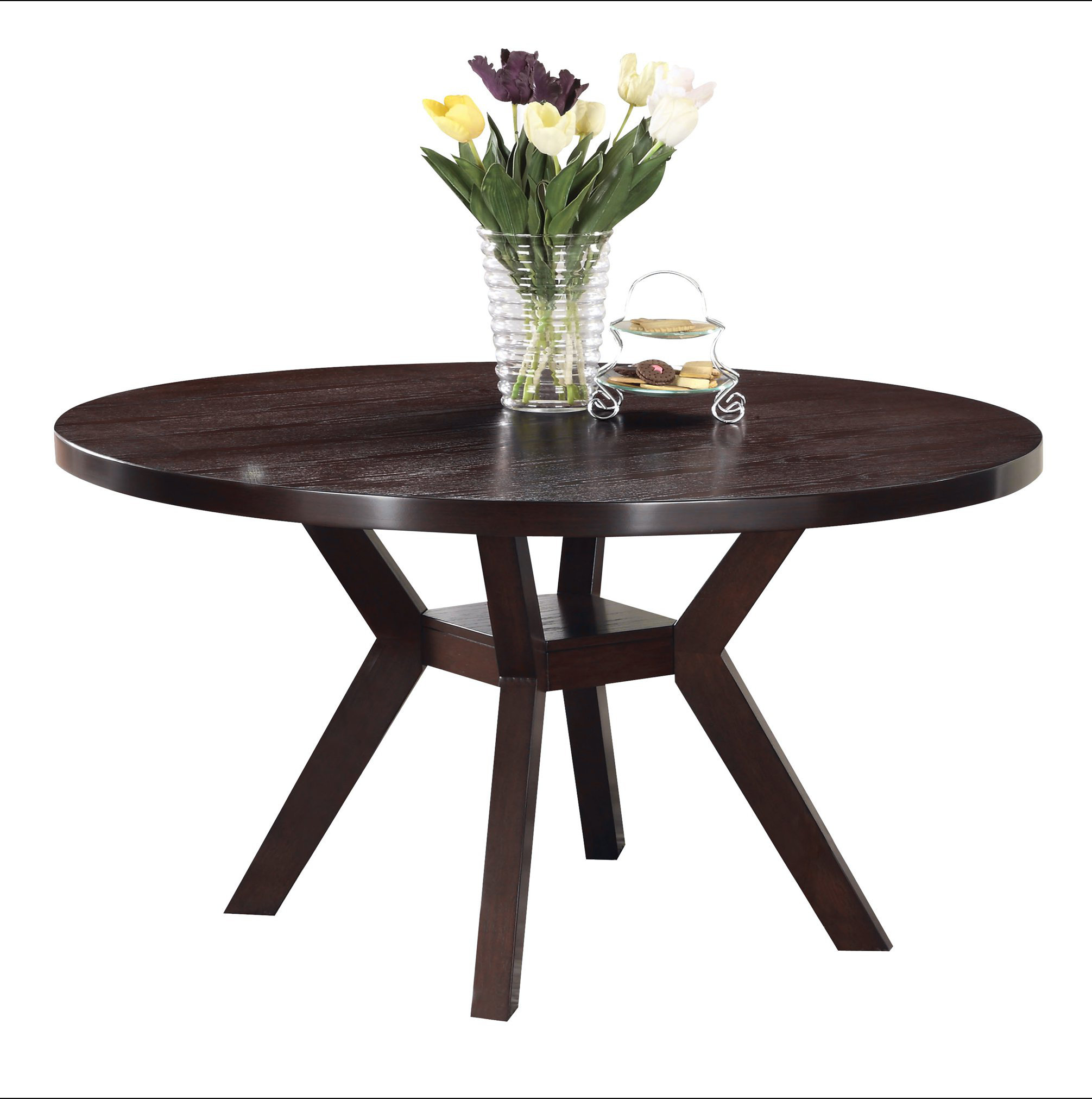 Red Barrel Studio® Drake Espresso Finish Dining Table | Wayfair