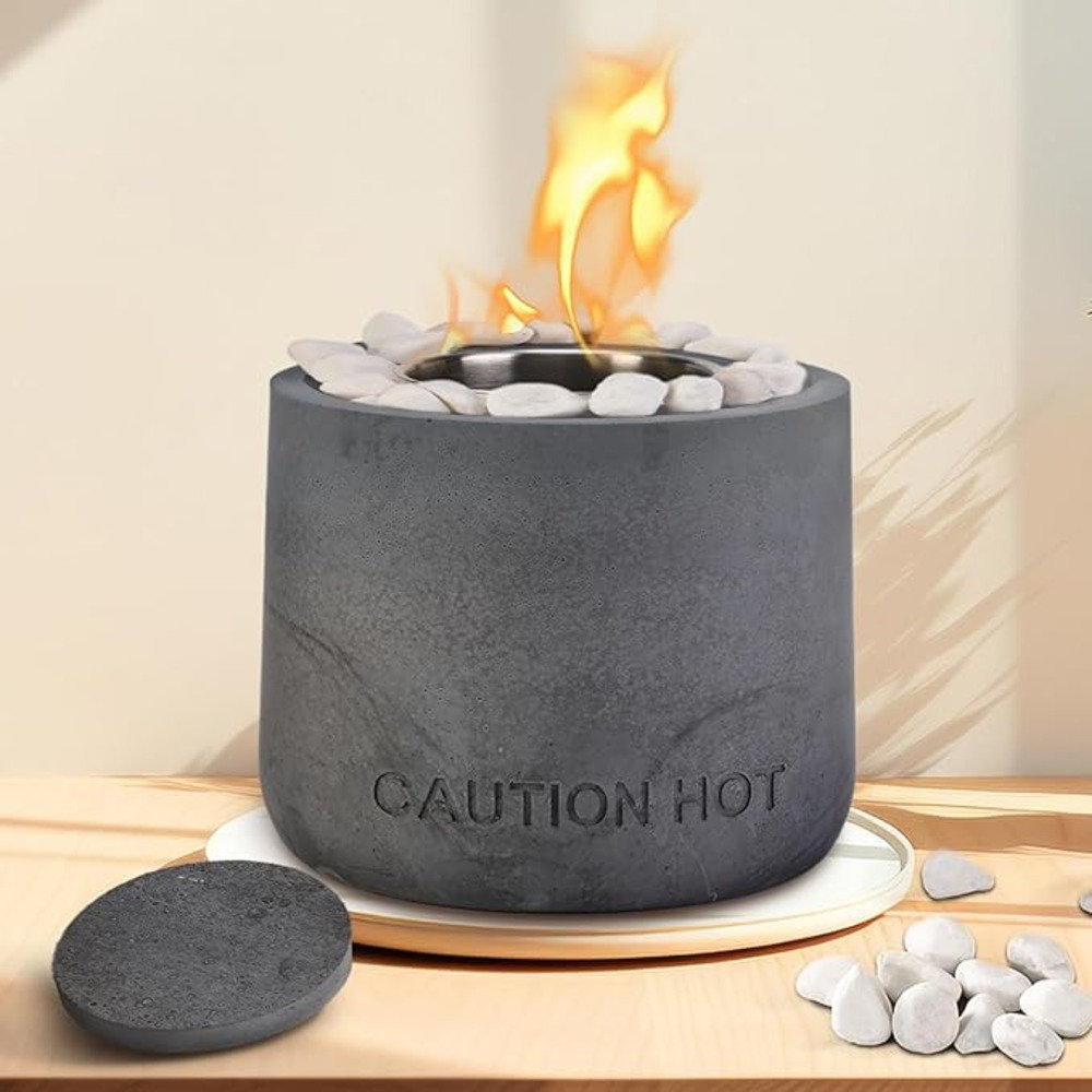 Invenitiah Reusable Silicone Tabletop Fire Pit Mold,Offer 4 Cups Can ...