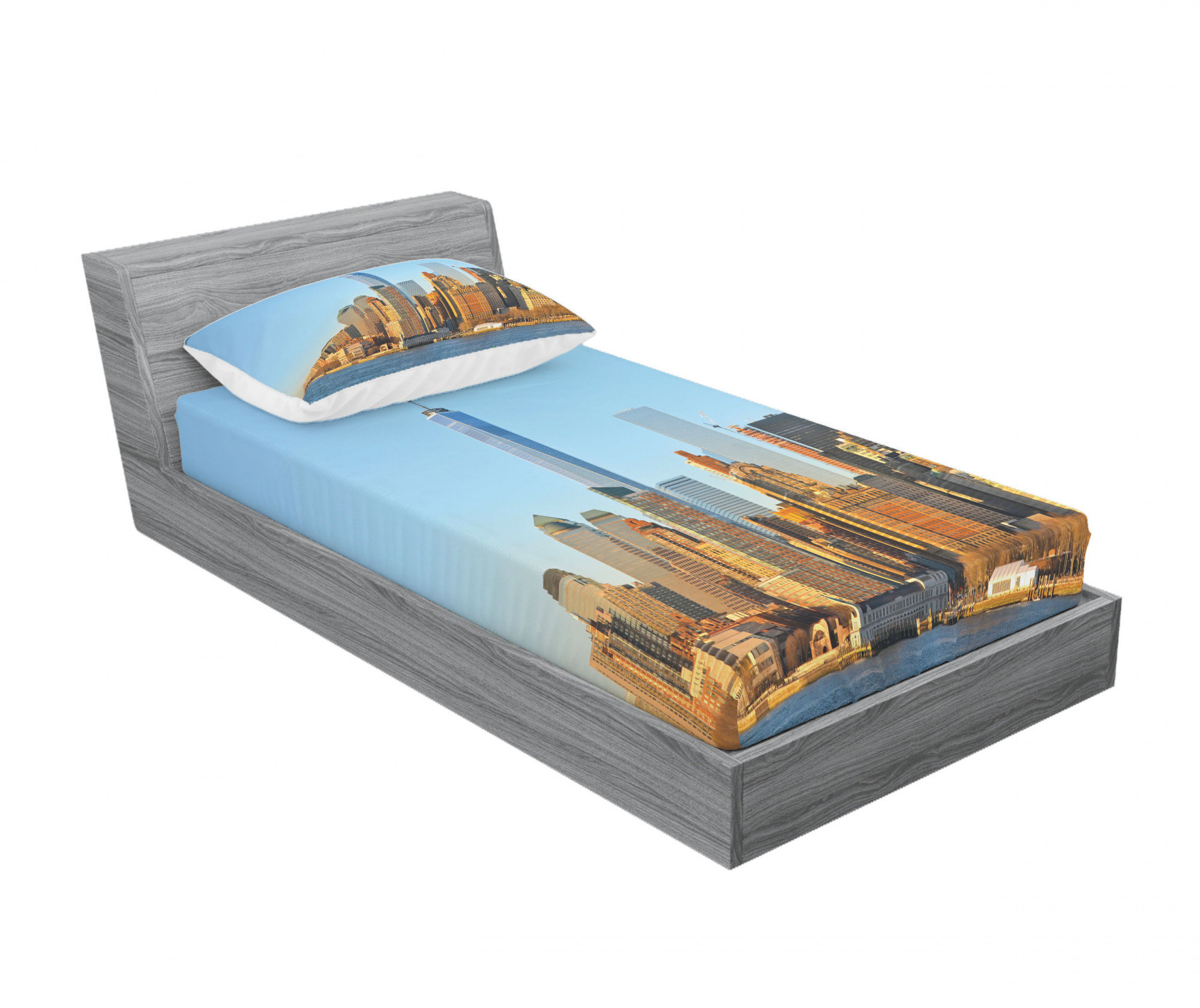 Ambesonne New York City Skyline Landmark Sheet Set - Wayfair Canada