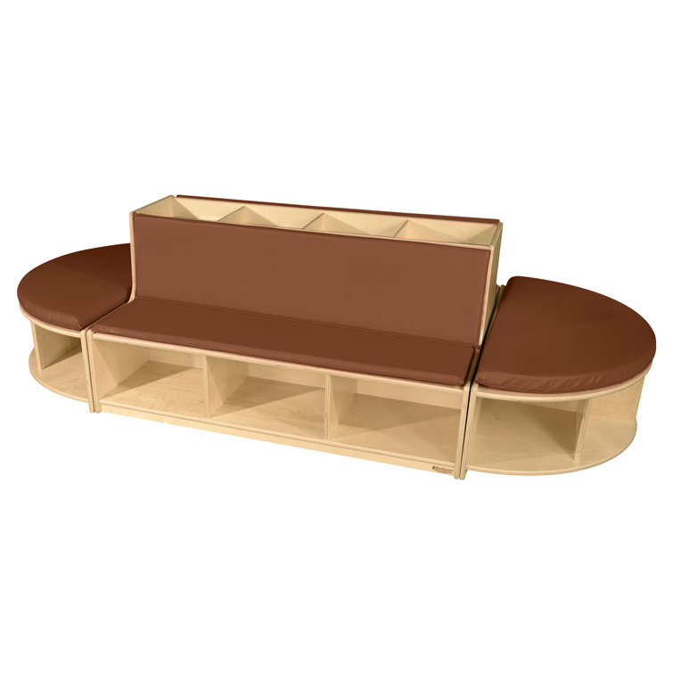 Wood Designs Read-a-Round Double-sided Bench Package With Trays | Wayfair