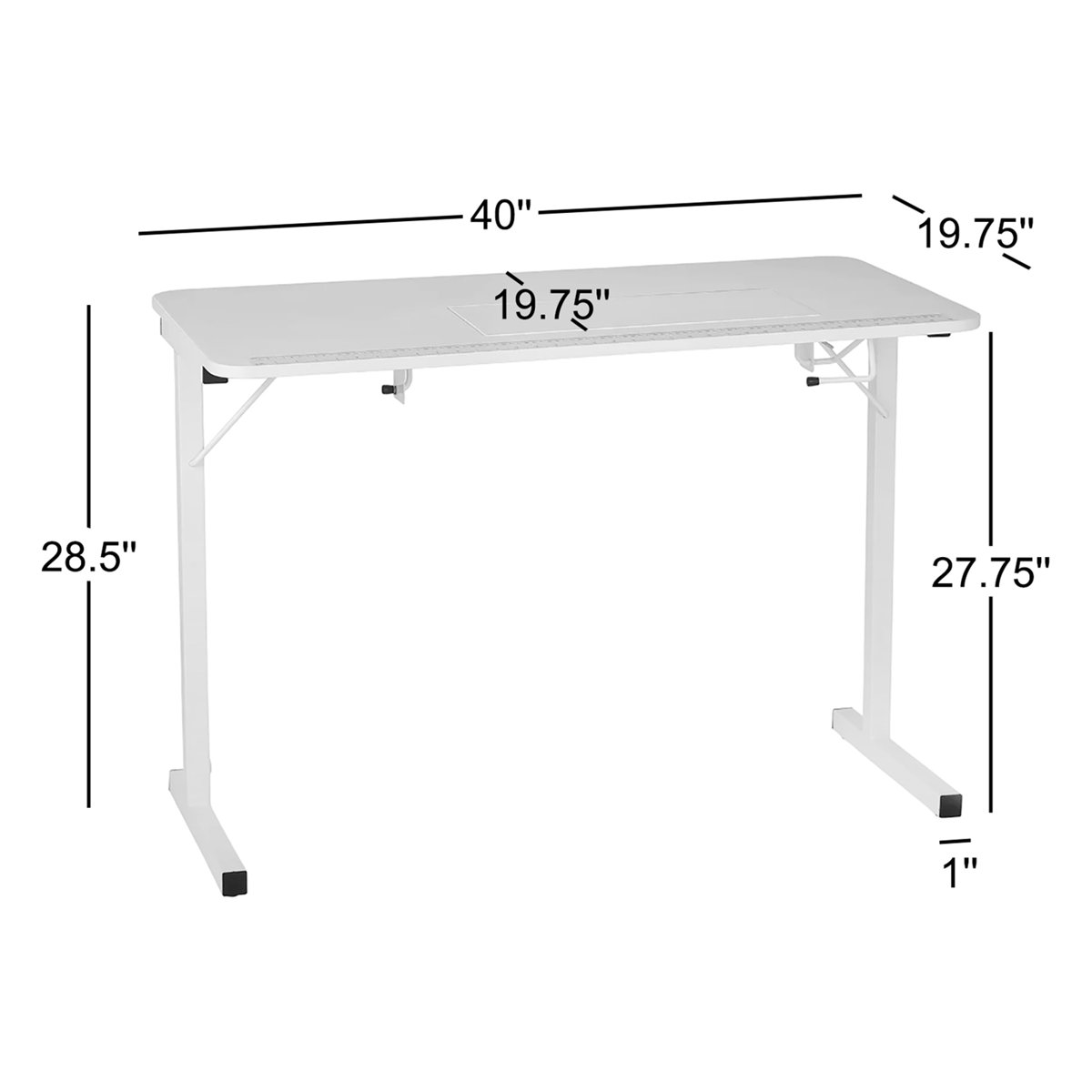 Arrow Sewing Gidget Sewing Table with Manual Machine Lift by Arrow ...